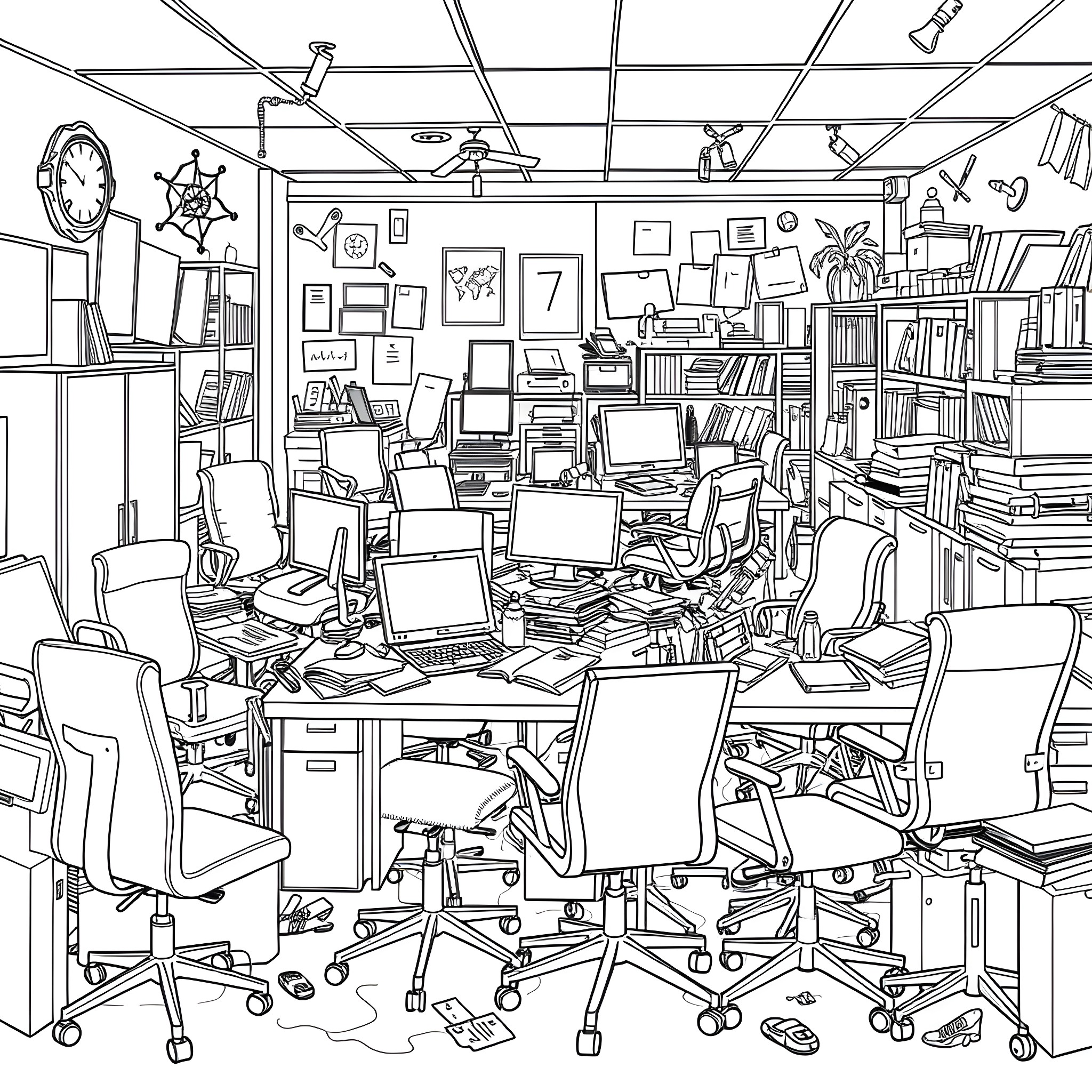 1 Best Office Chair Coloring Pages (Free Printable PDFs)