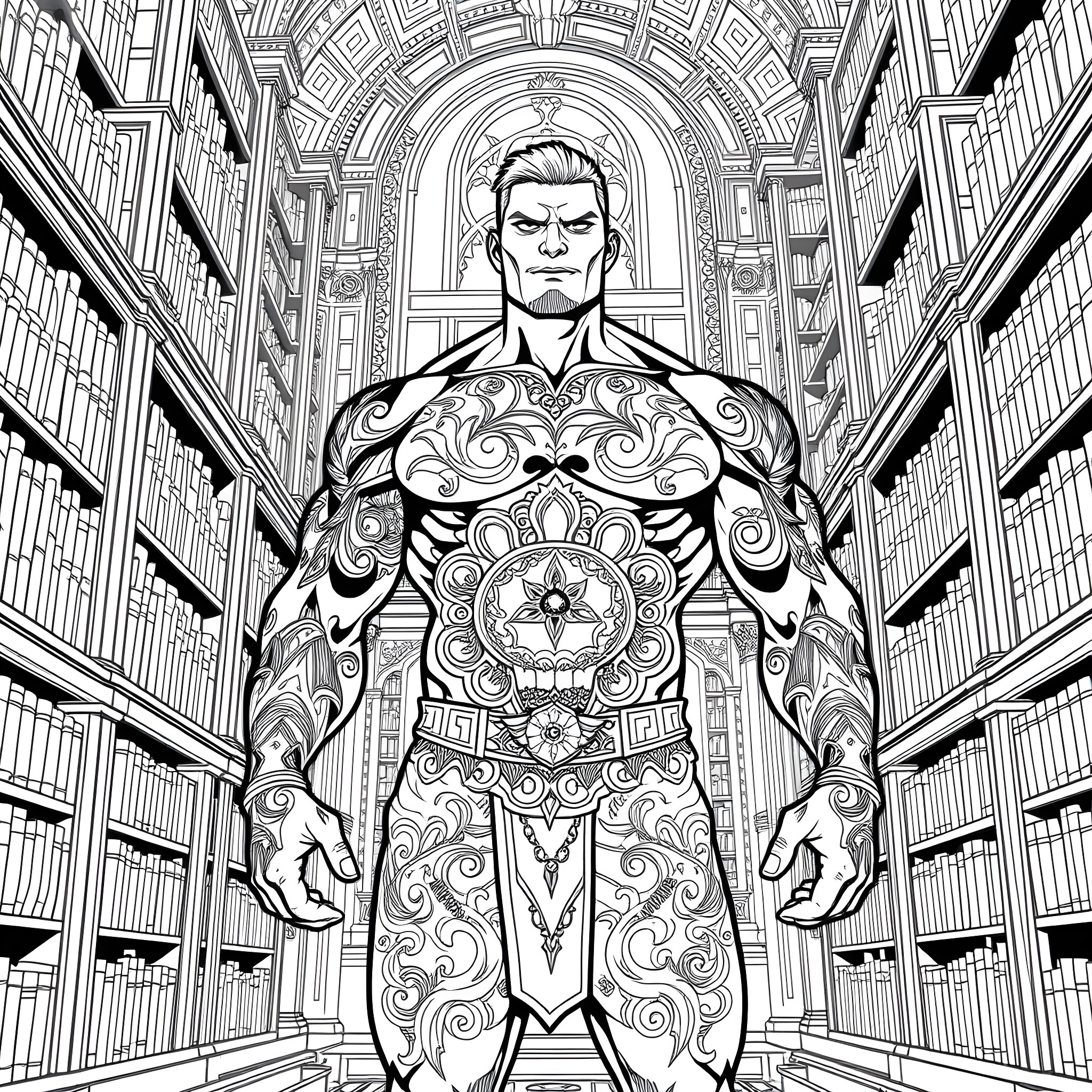 10 Best Muscle Man Coloring Pages (Free Printable PDFs)