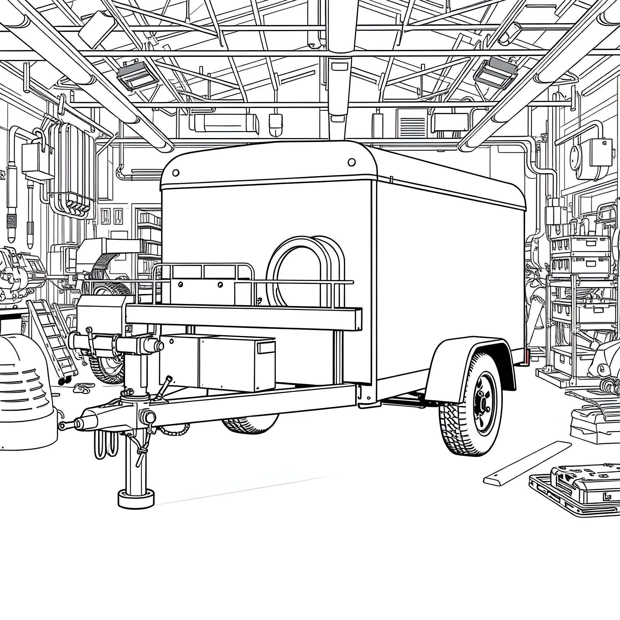 Best Trailer Coloring Pages (Free Printable PDF)