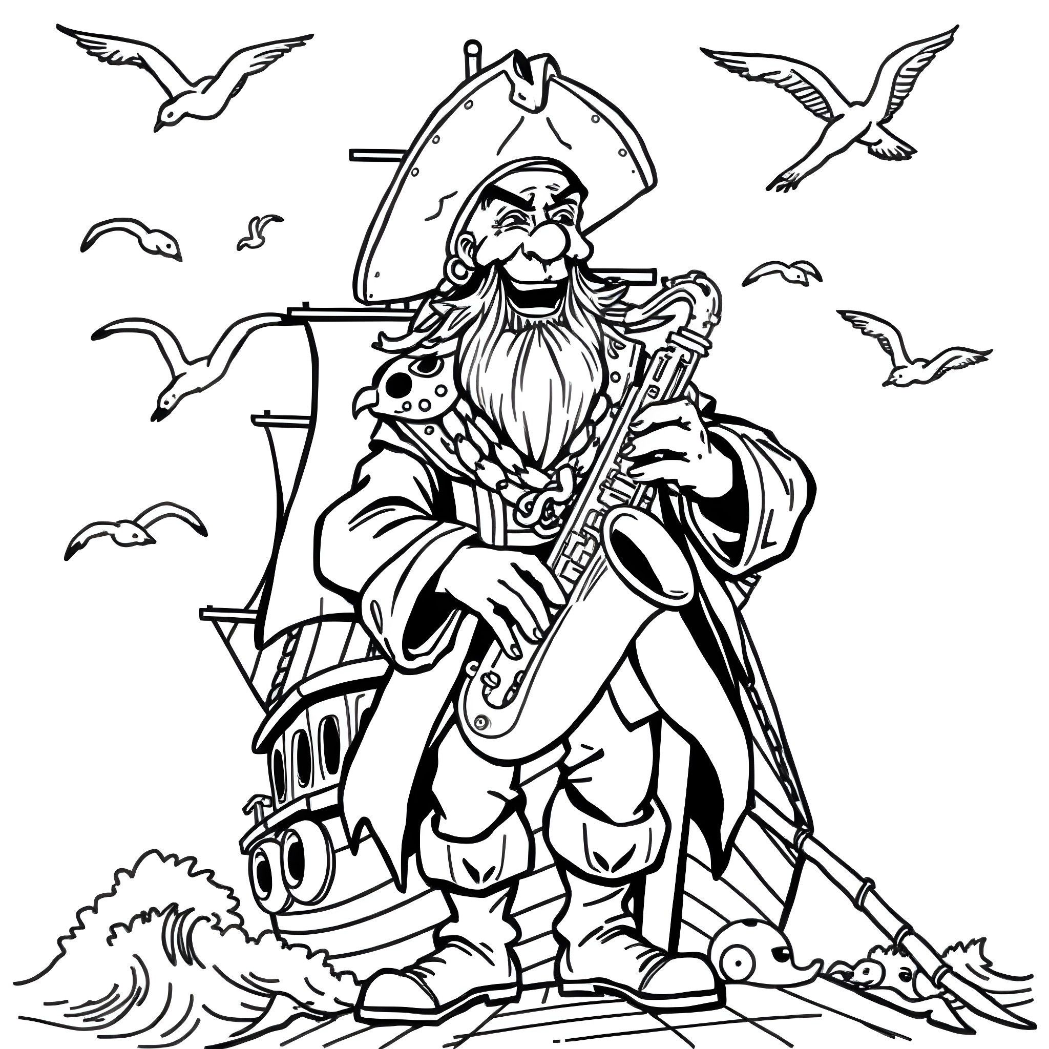 Best Pirate Coloring Pages (Free Printable PDF)