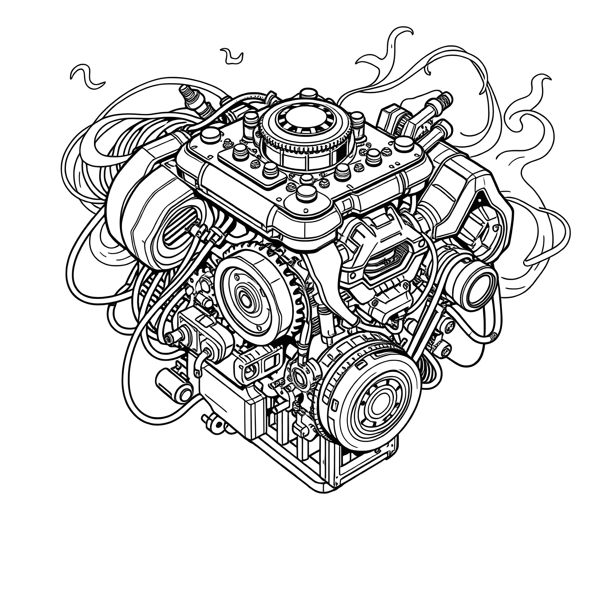 Best Motor Coloring Pages (Free Printable PDF)