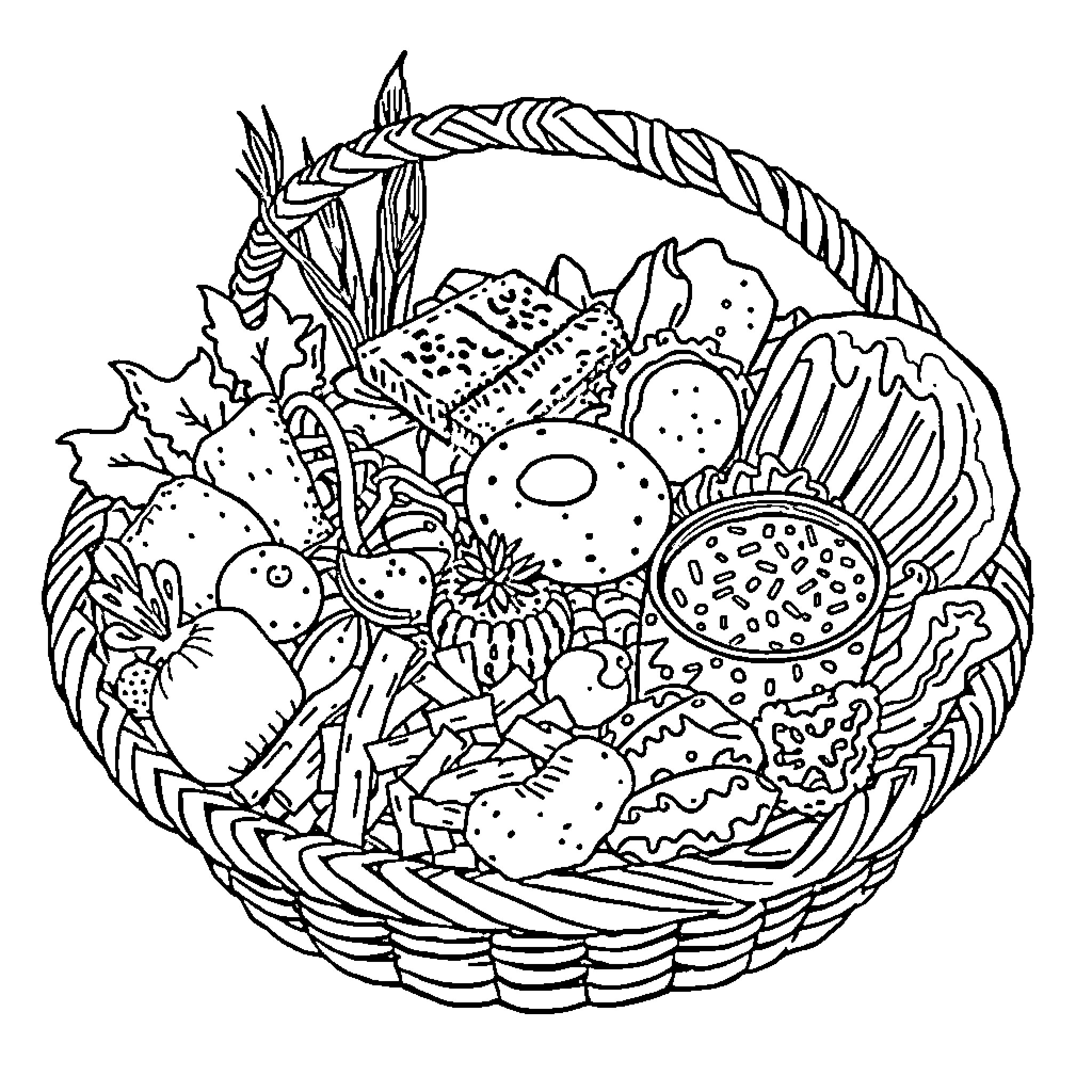 Best Food Coloring Pages (Free Printable PDF)
