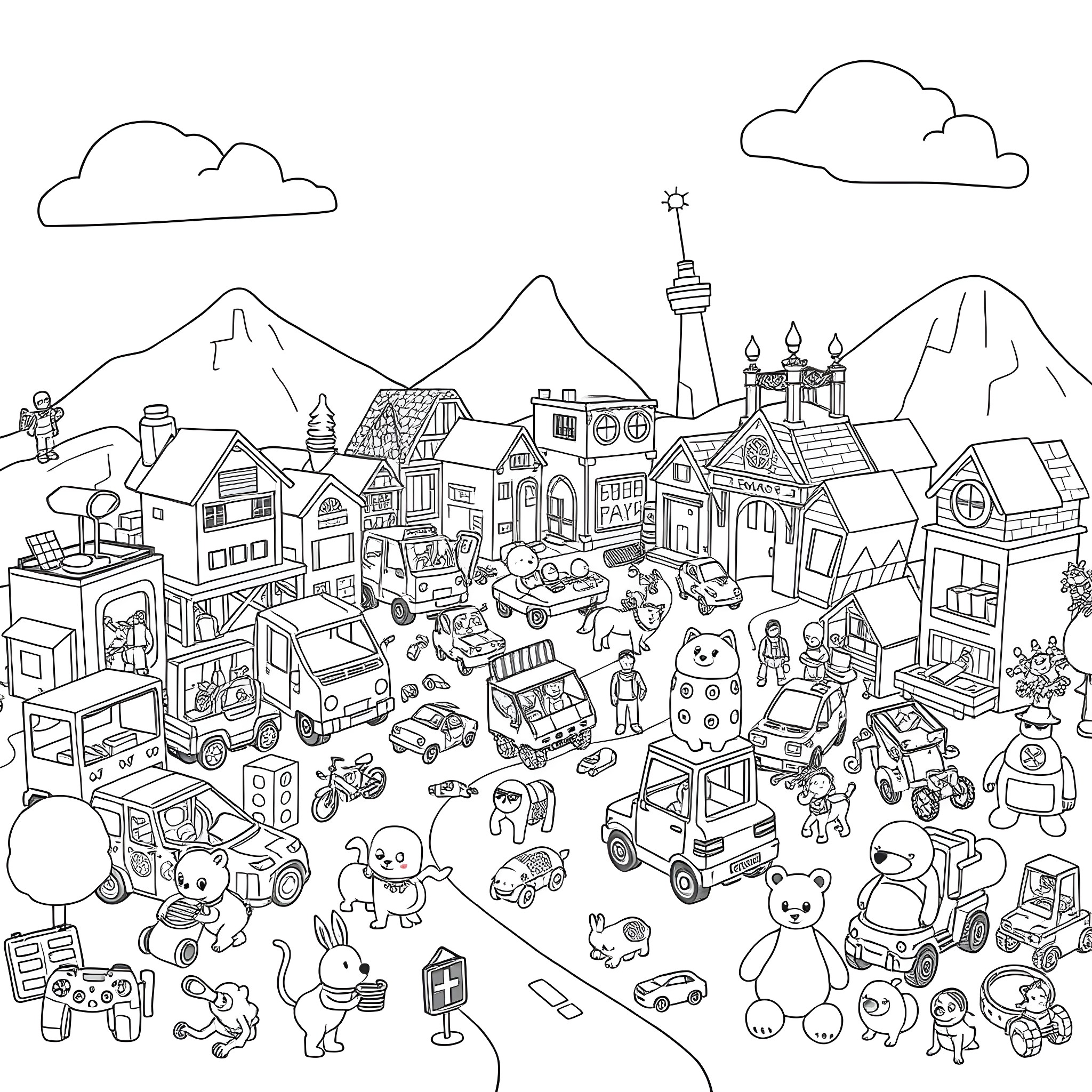 Best Toy Coloring Pages (Free Printable PDF)