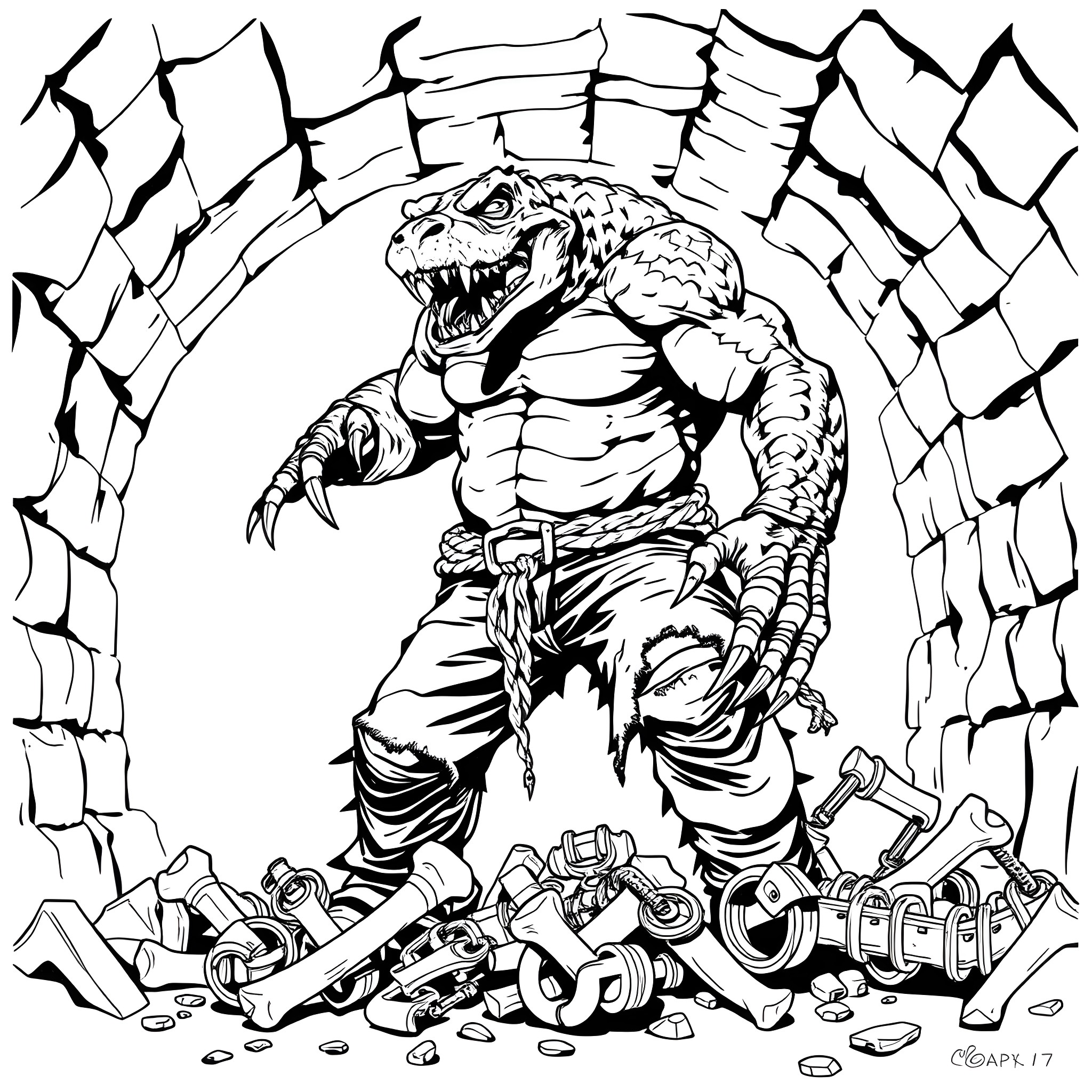 47 Best Killer Croc Coloring Pages (Free Printable PDFs)