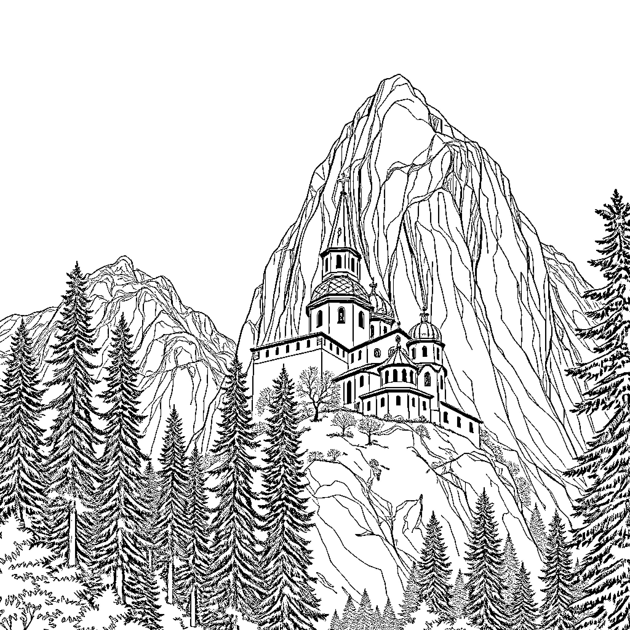 Best Monastery Coloring Pages (Free Printable PDF)