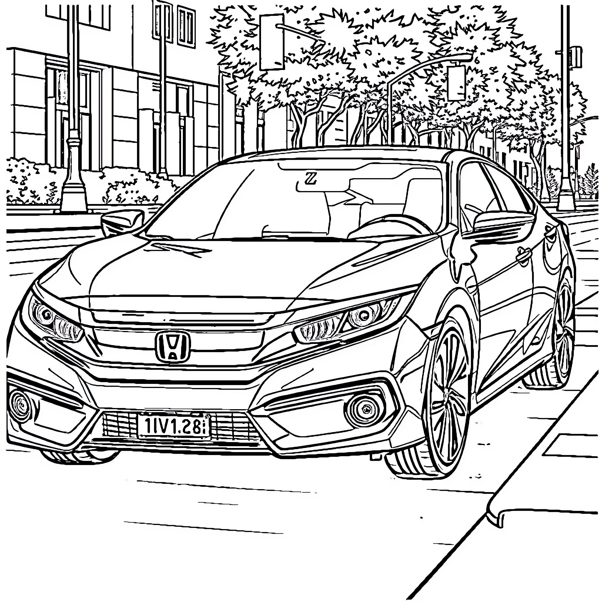 Best Honda Coloring Pages (Free Printable PDF)
