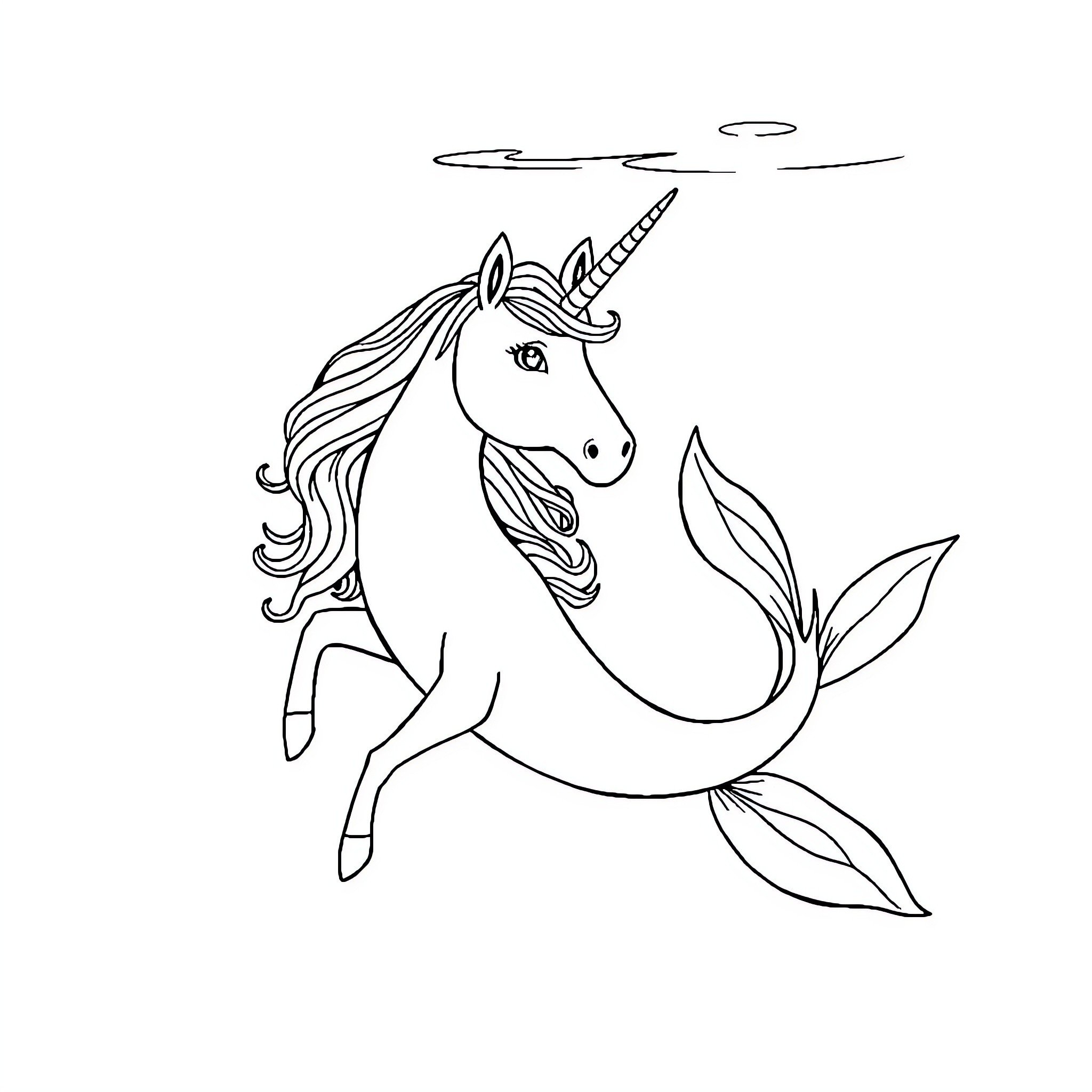Best Mermaid Unicorn Coloring Pages (Free Printable PDF)