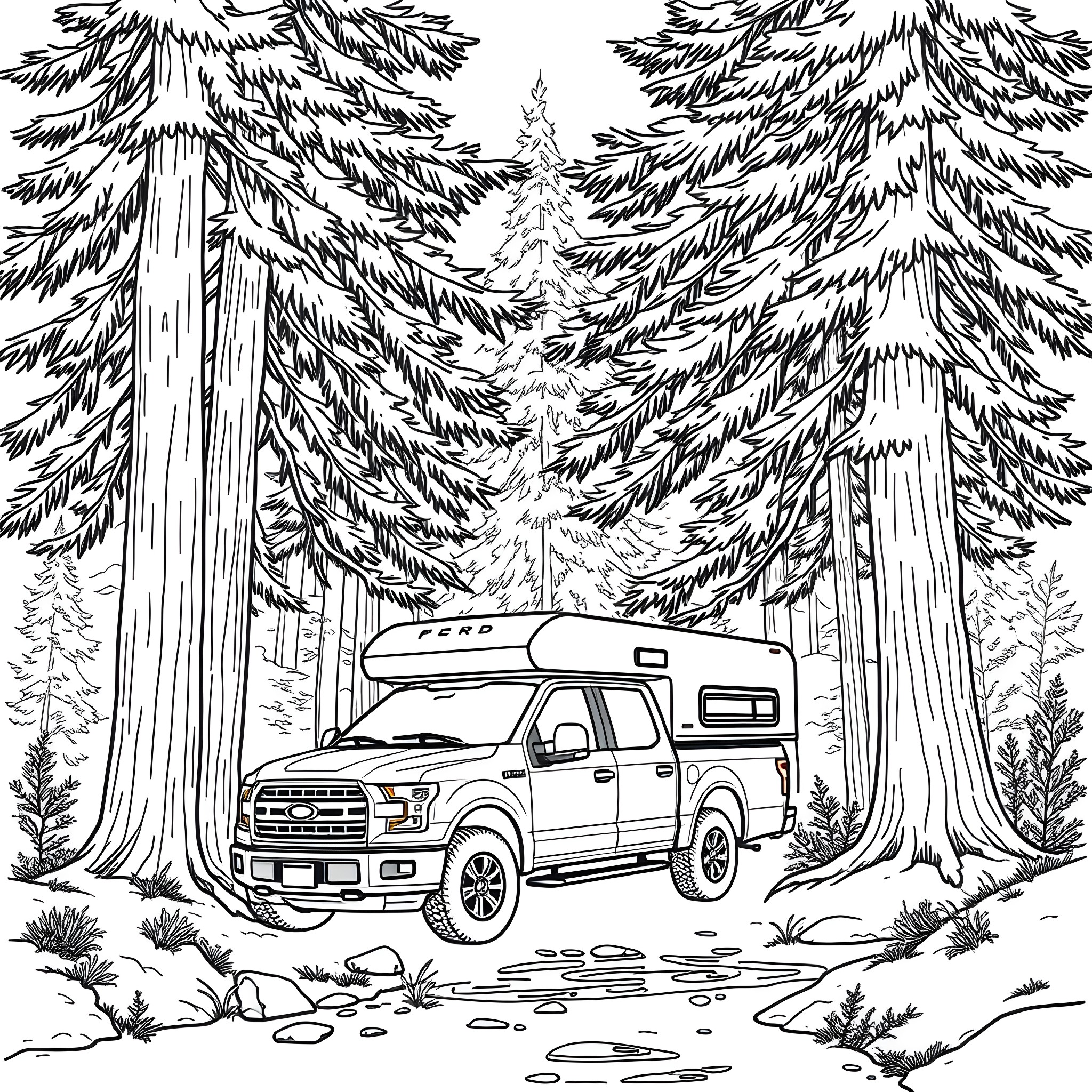 15 Best Ford F150 Coloring Pages (Free Printable PDFs)