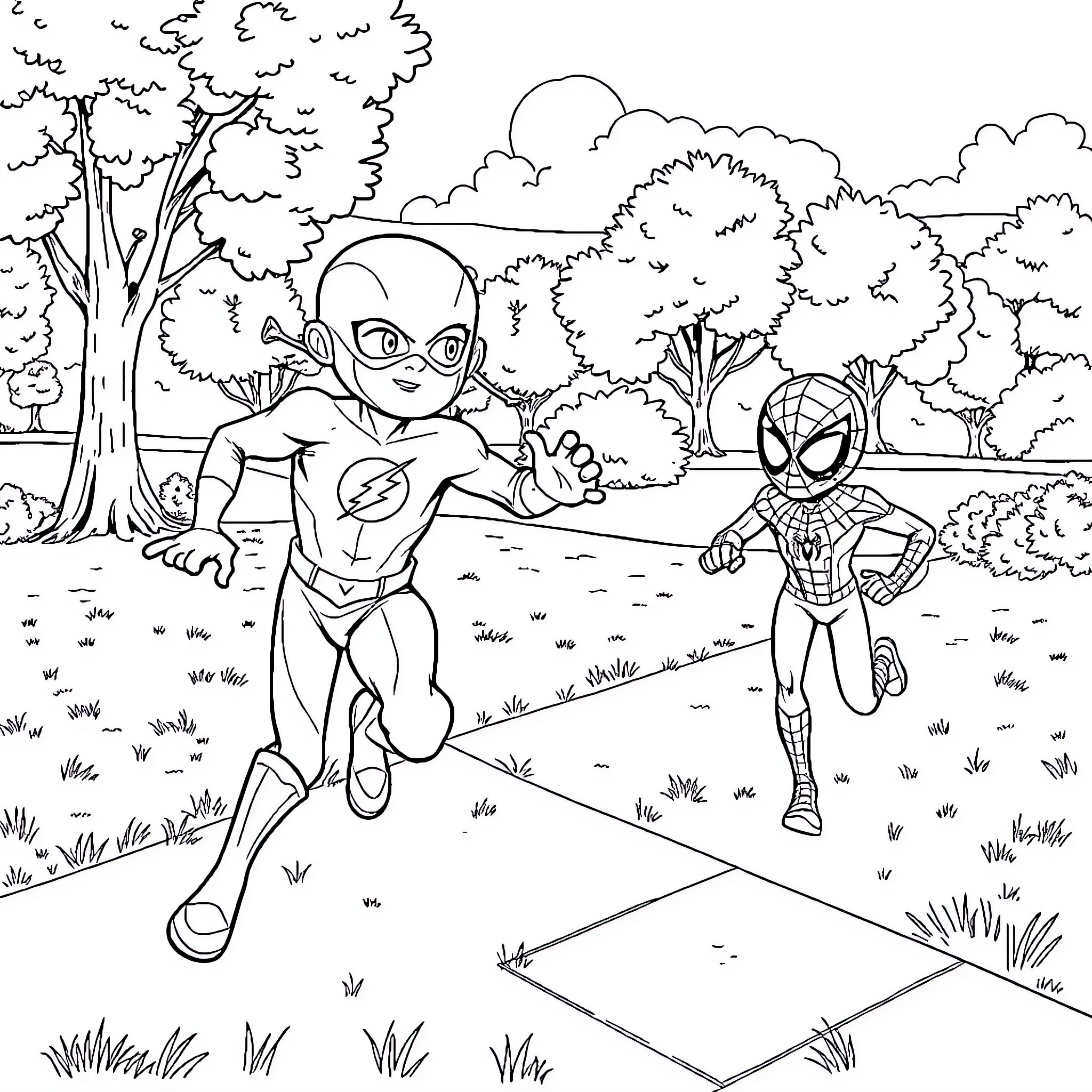 Best Kid Flash Coloring Pages (Free Printable PDF)
