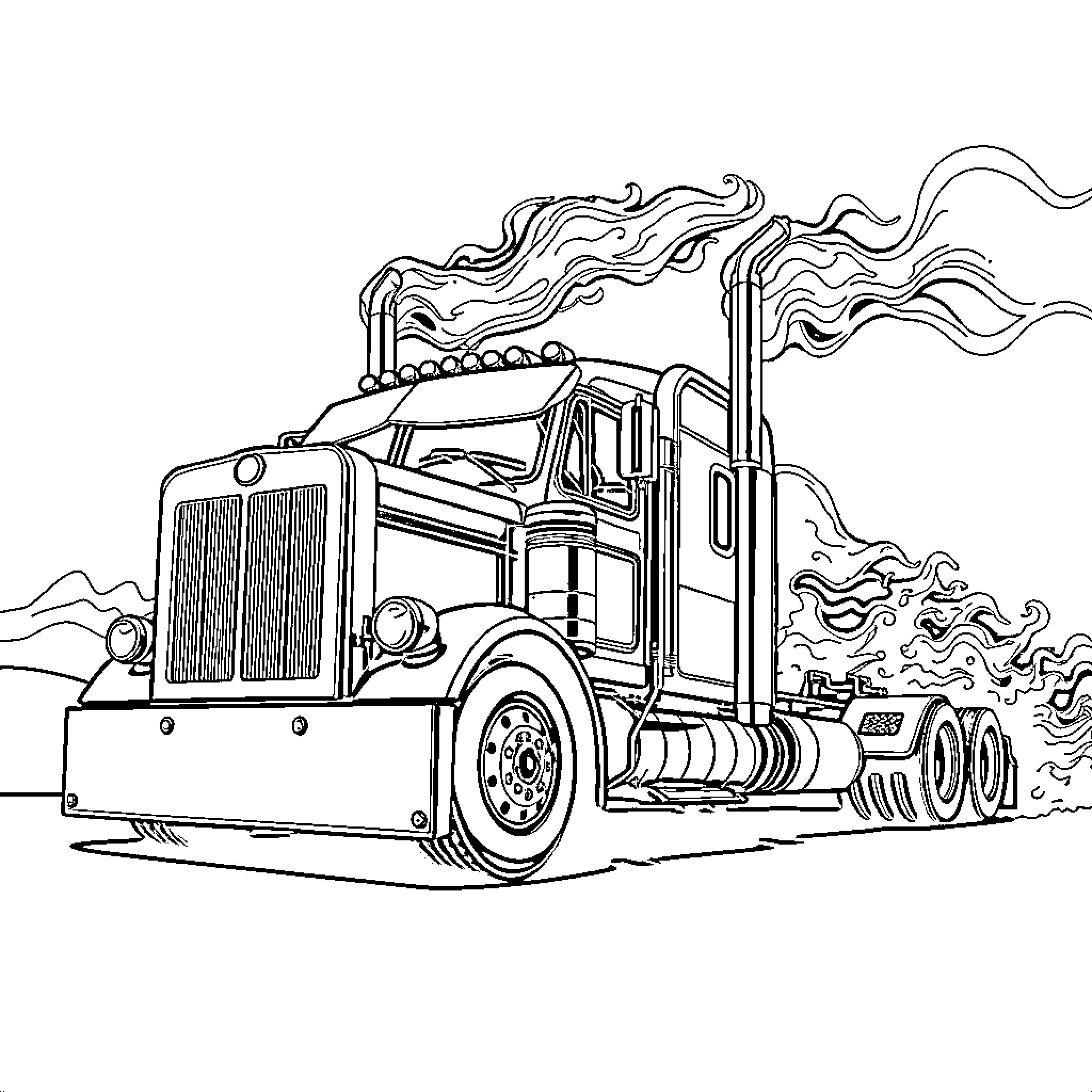 Best Semi Coloring Pages (Free Printable PDF)
