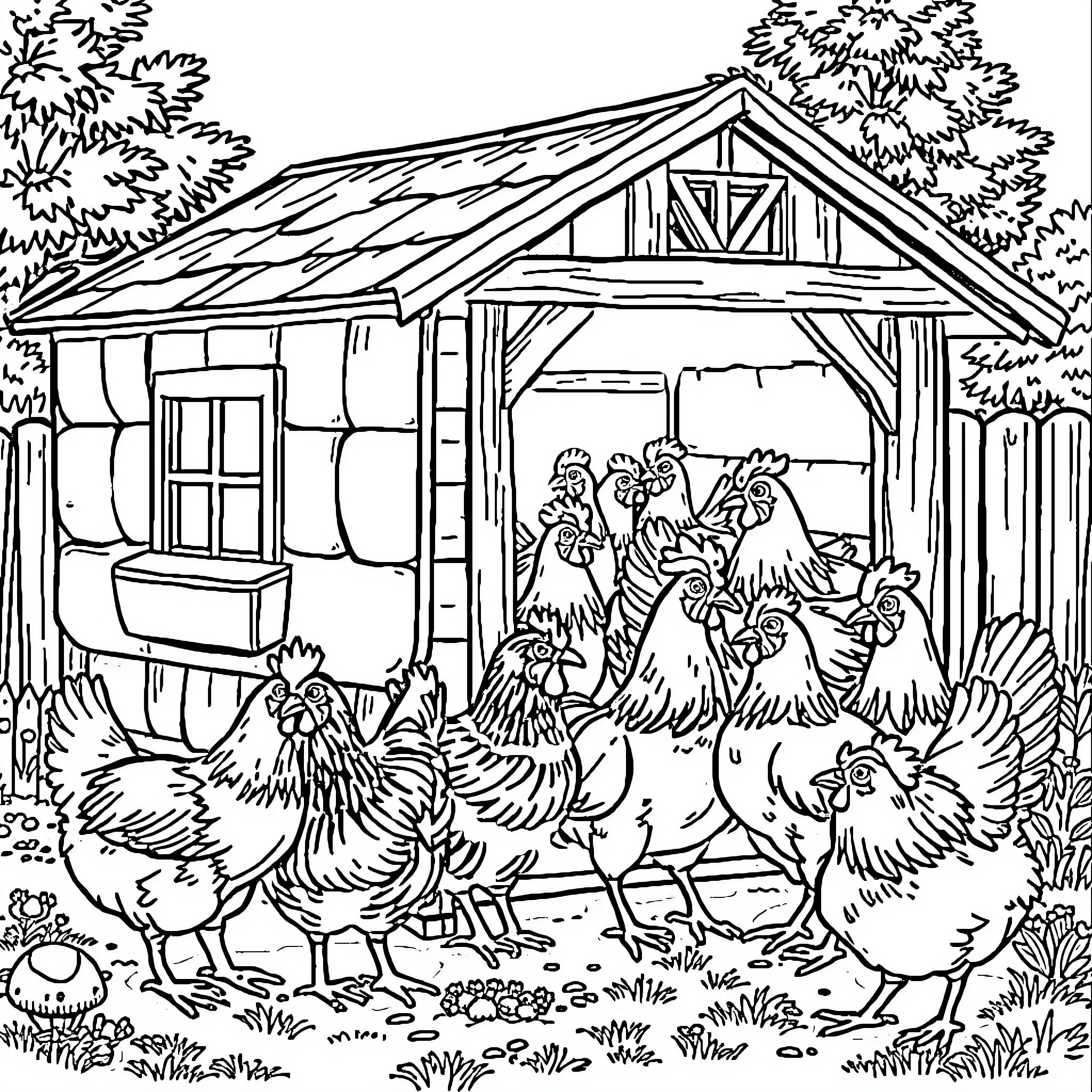 Best Poultry Coloring Pages (Free Printable PDF)