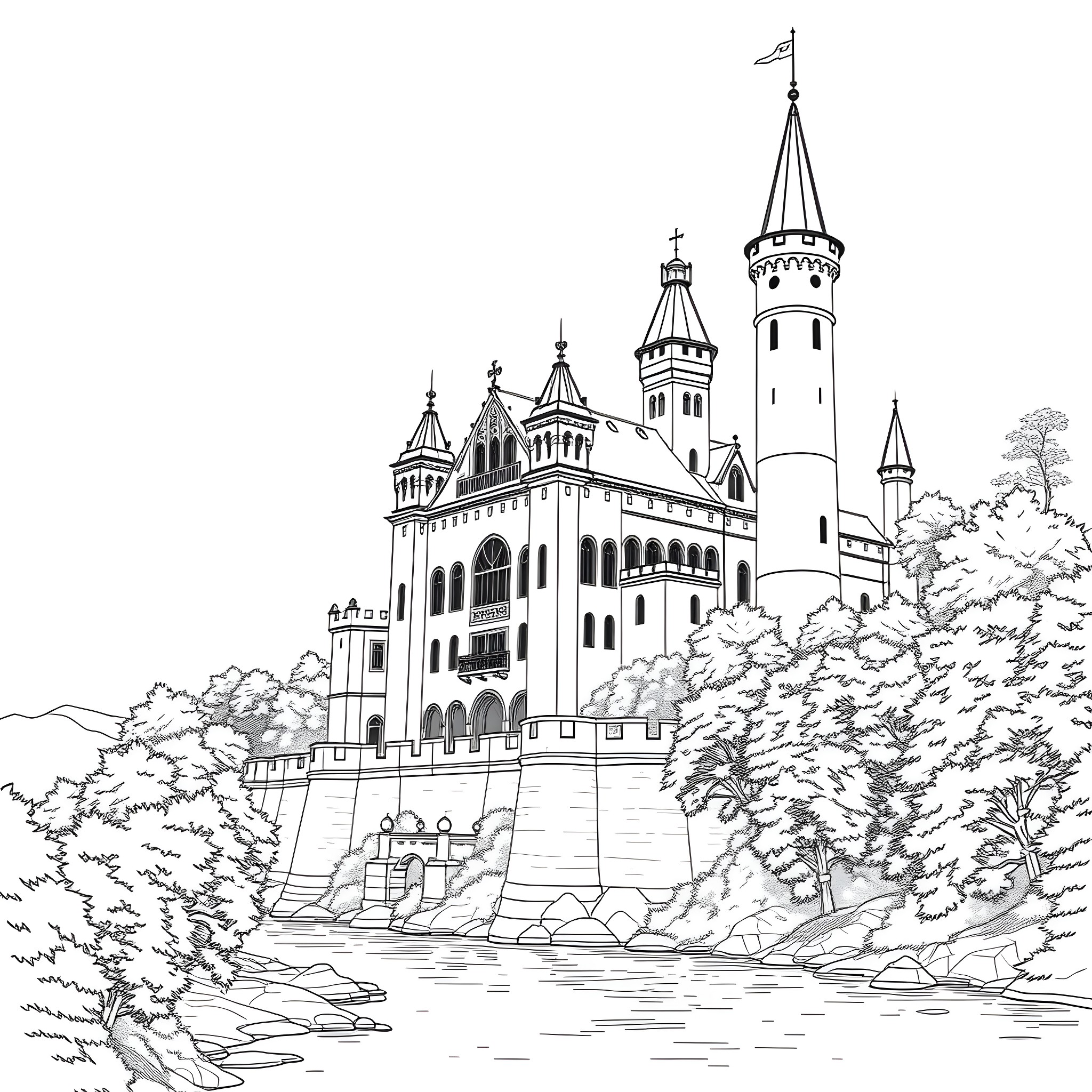 Best Castle Coloring Pages (Free Printable PDF)
