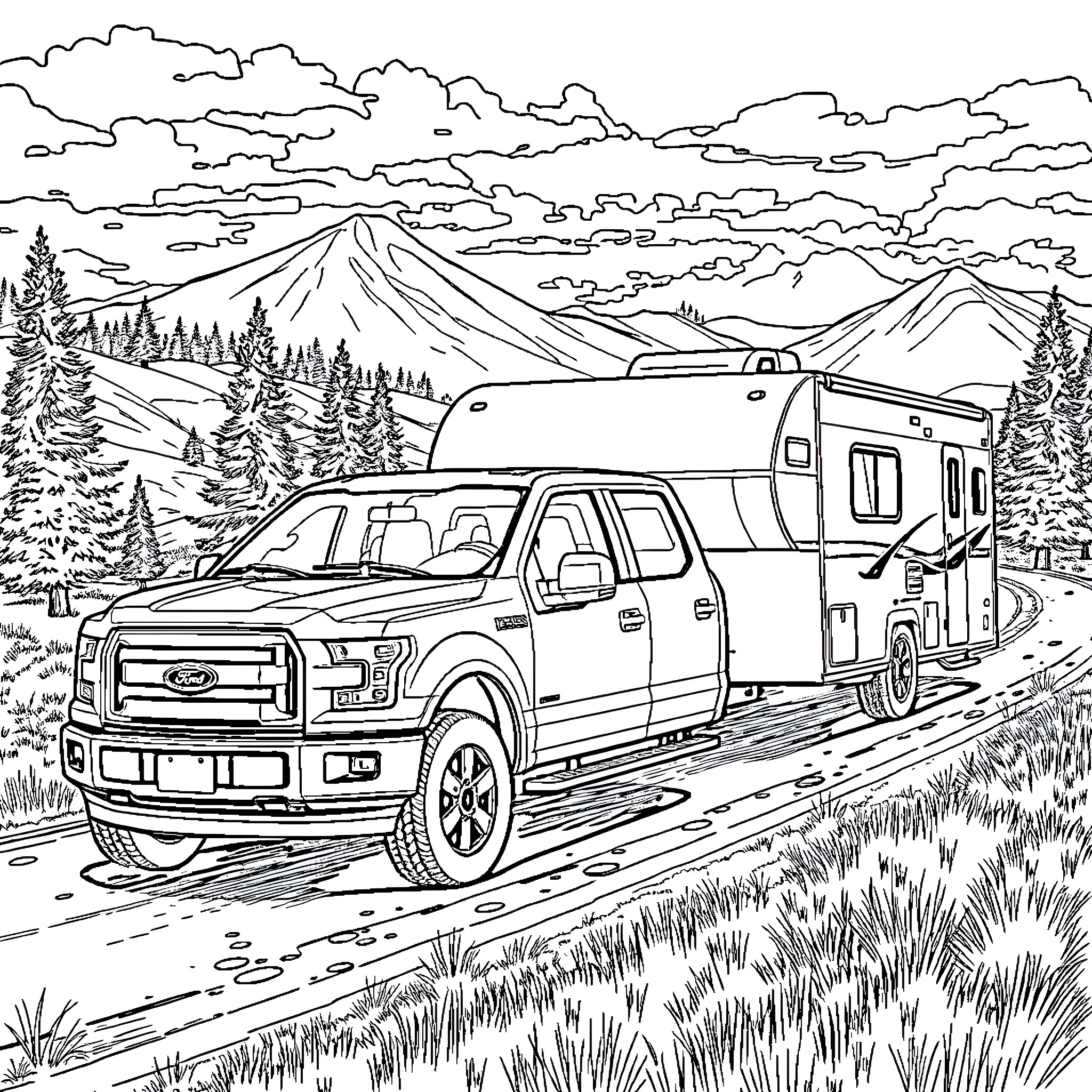 15 Best Ford F150 Coloring Pages (Free Printable PDFs)