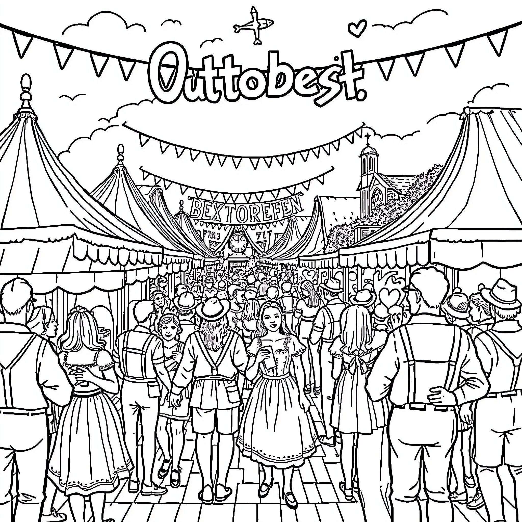 Best Oktoberfest Coloring Pages (Free Printable PDF)