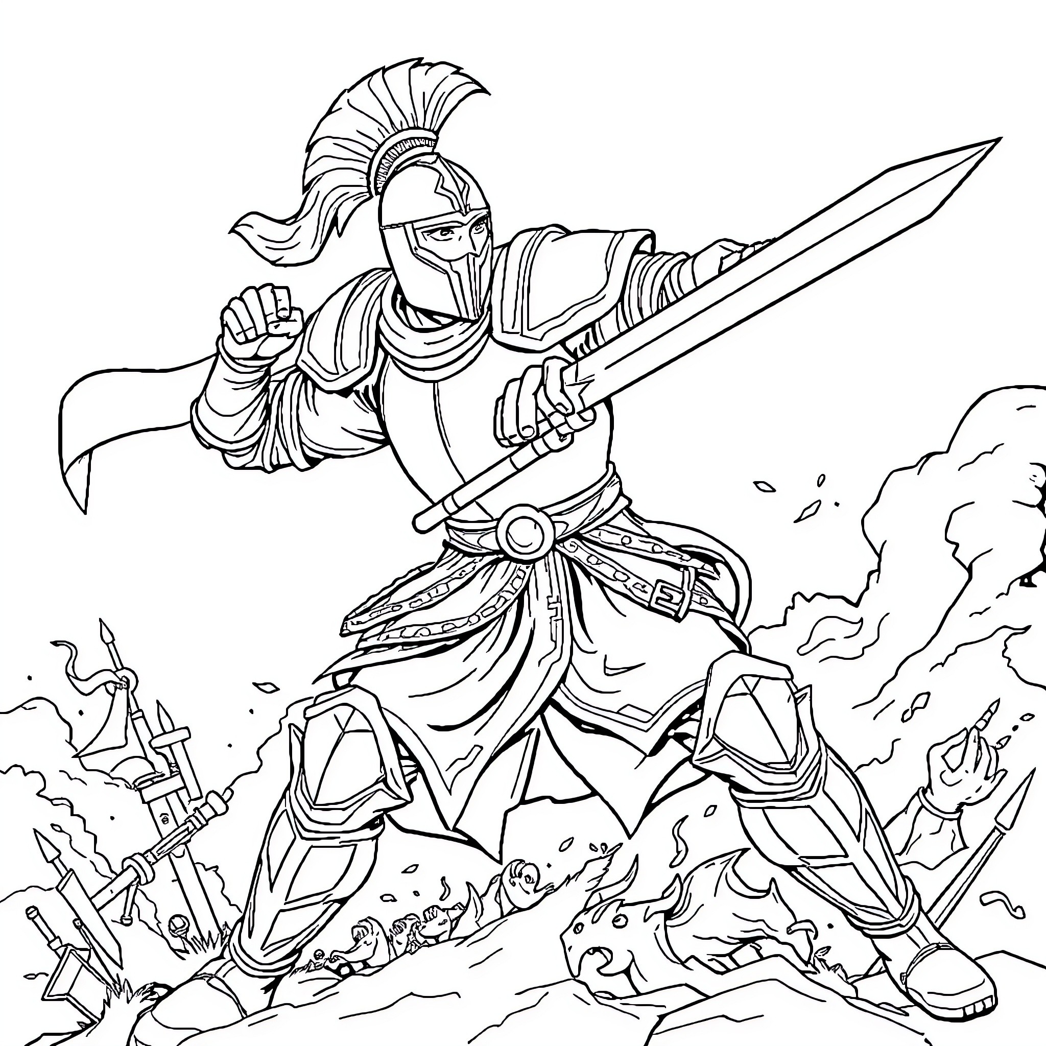 142 Best Warrior Coloring Pages (Free Printable PDFs)