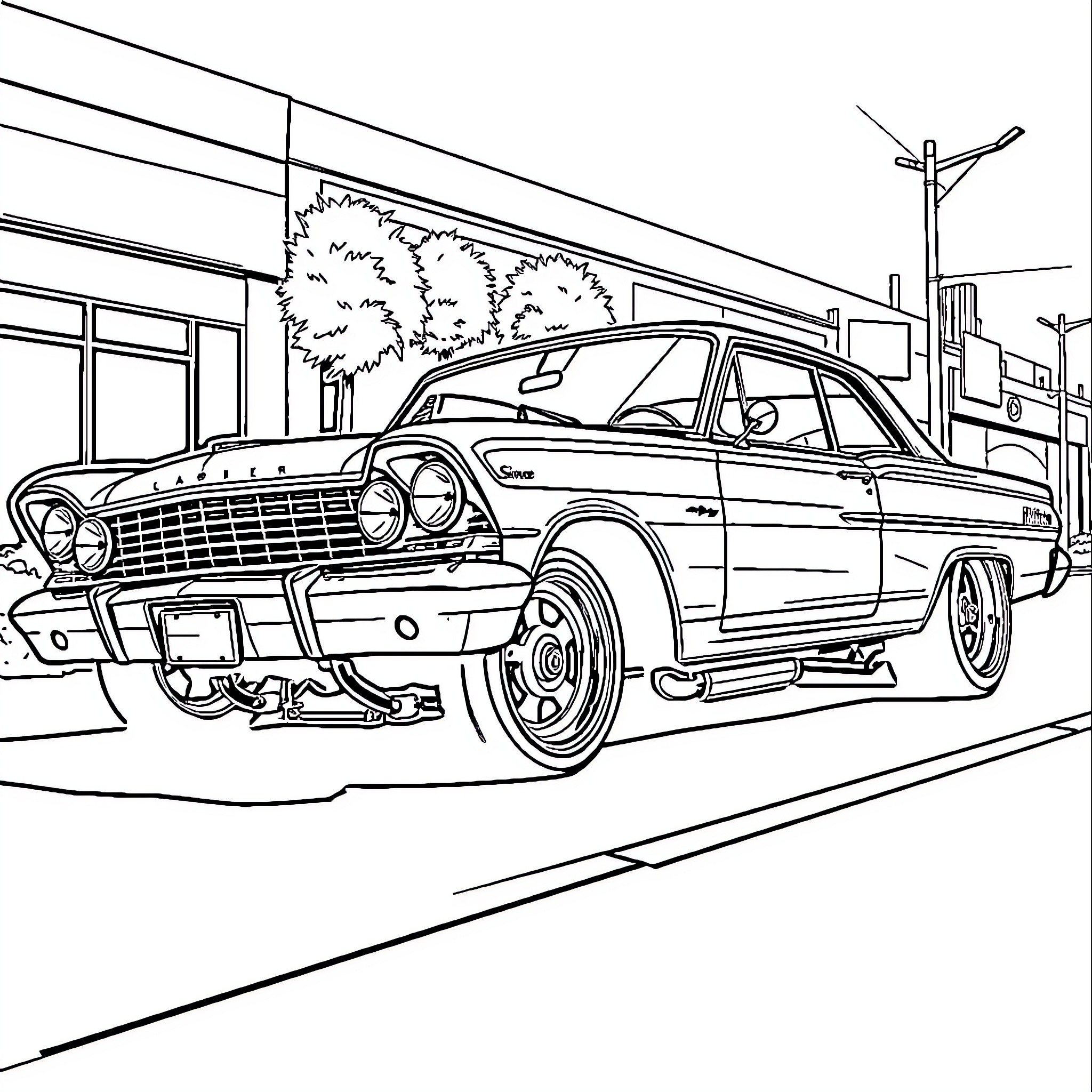 25 Best Classic Car Coloring Pages (Free Printable PDFs)