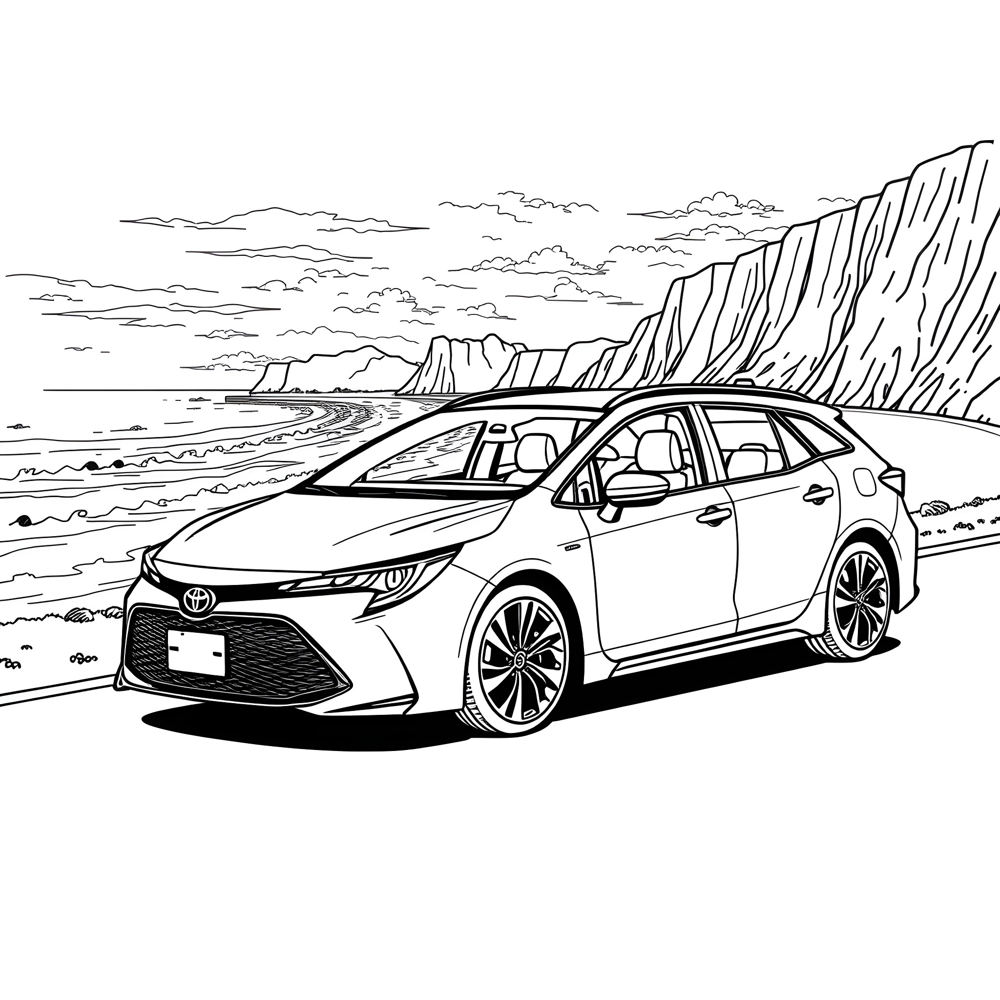 Best Toyota Corolla Coloring Pages (Free Printable PDF)