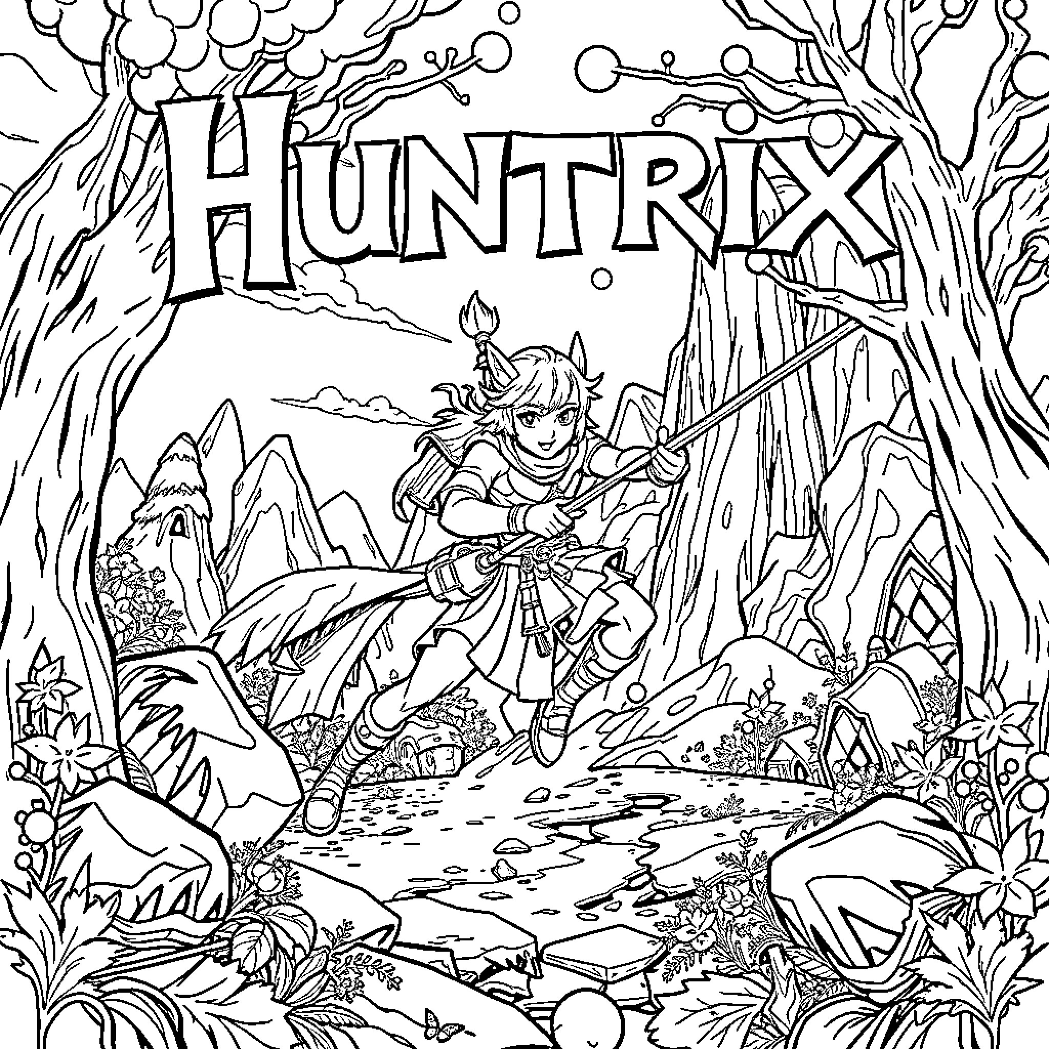 Best Huntrix Coloring Pages Free Printable PDF 