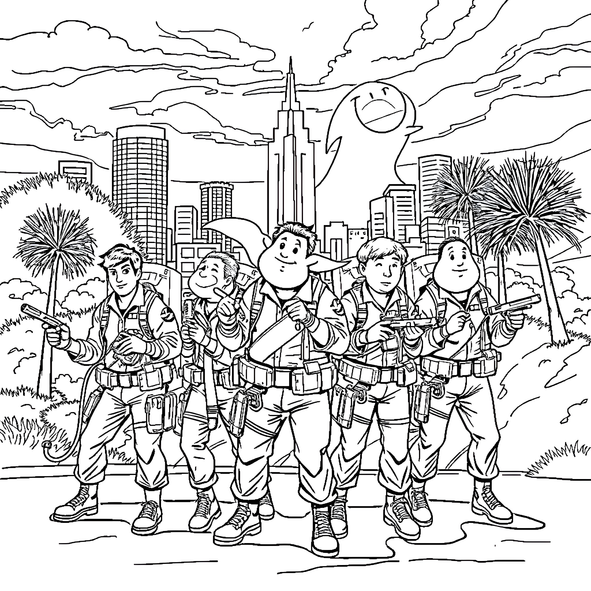 Best Ghostbuster Coloring Pages (Free Printable PDF)