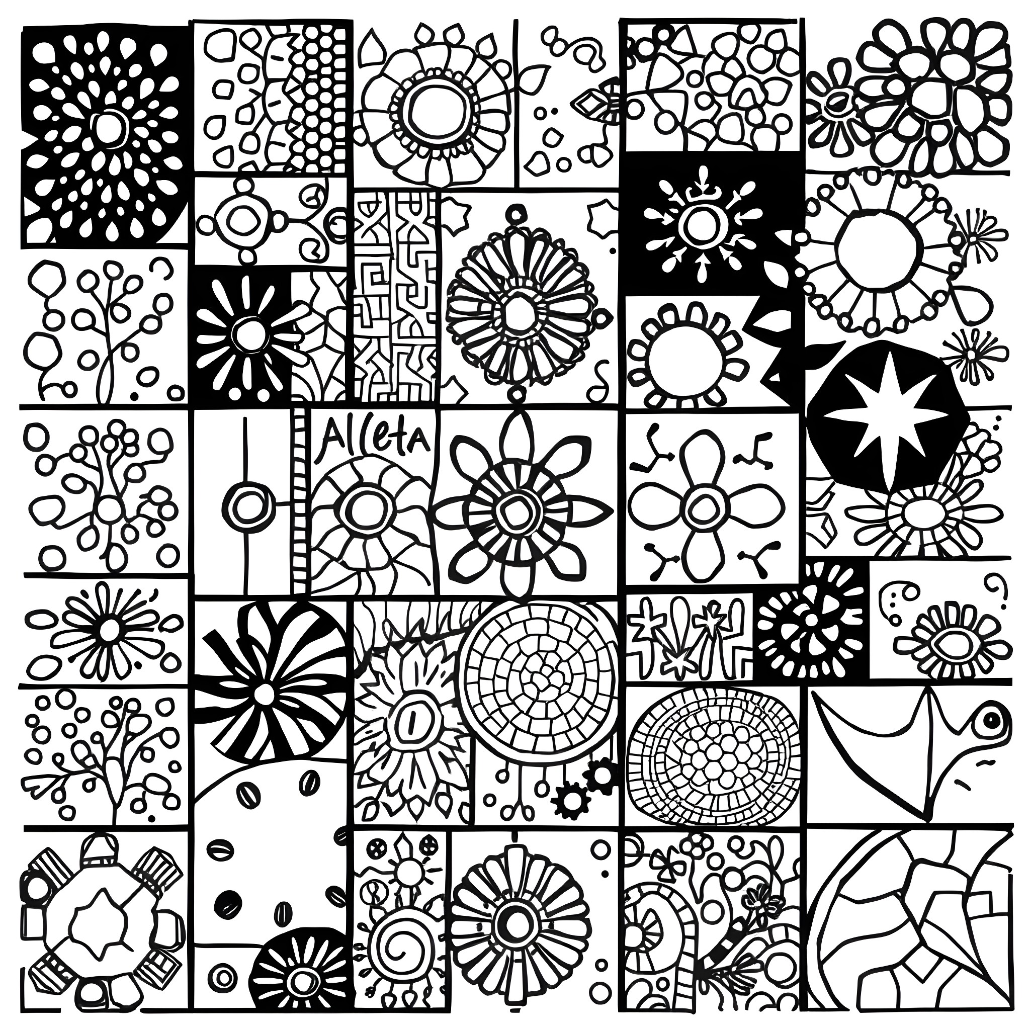 120 Best Patchwork Coloring Pages (Free Printable PDFs)