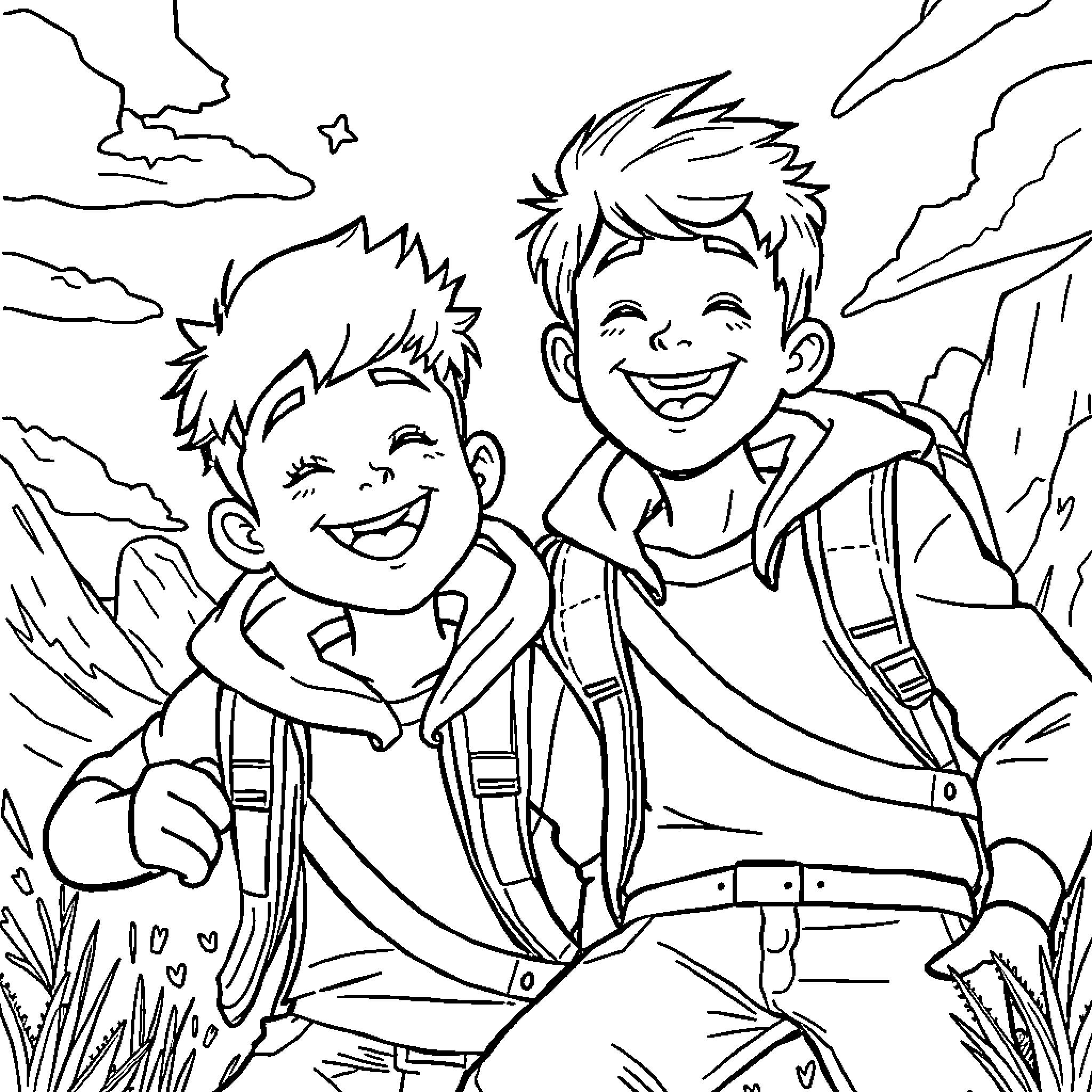 Best Sam and Colby Coloring Pages (Free Printable PDF)
