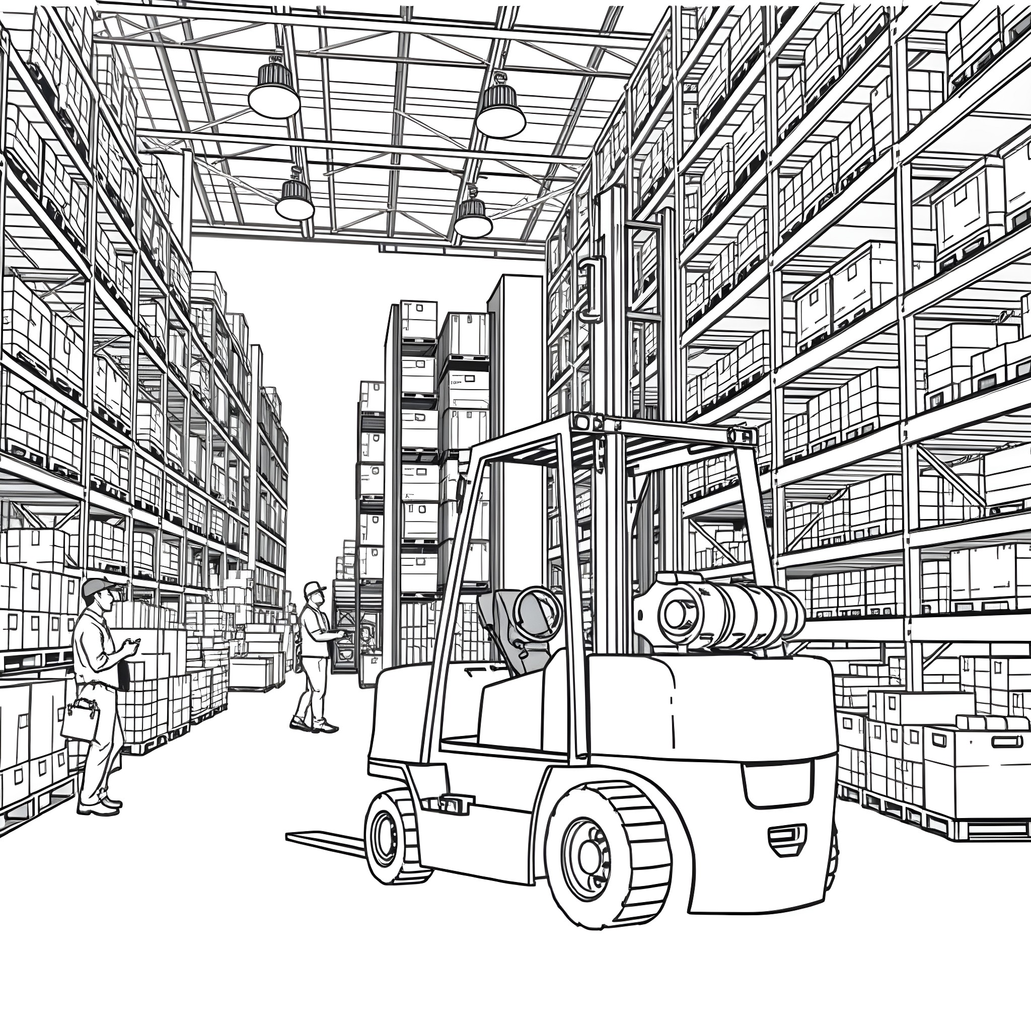 13 Best Fork Lift Coloring Pages (Free Printable PDFs)