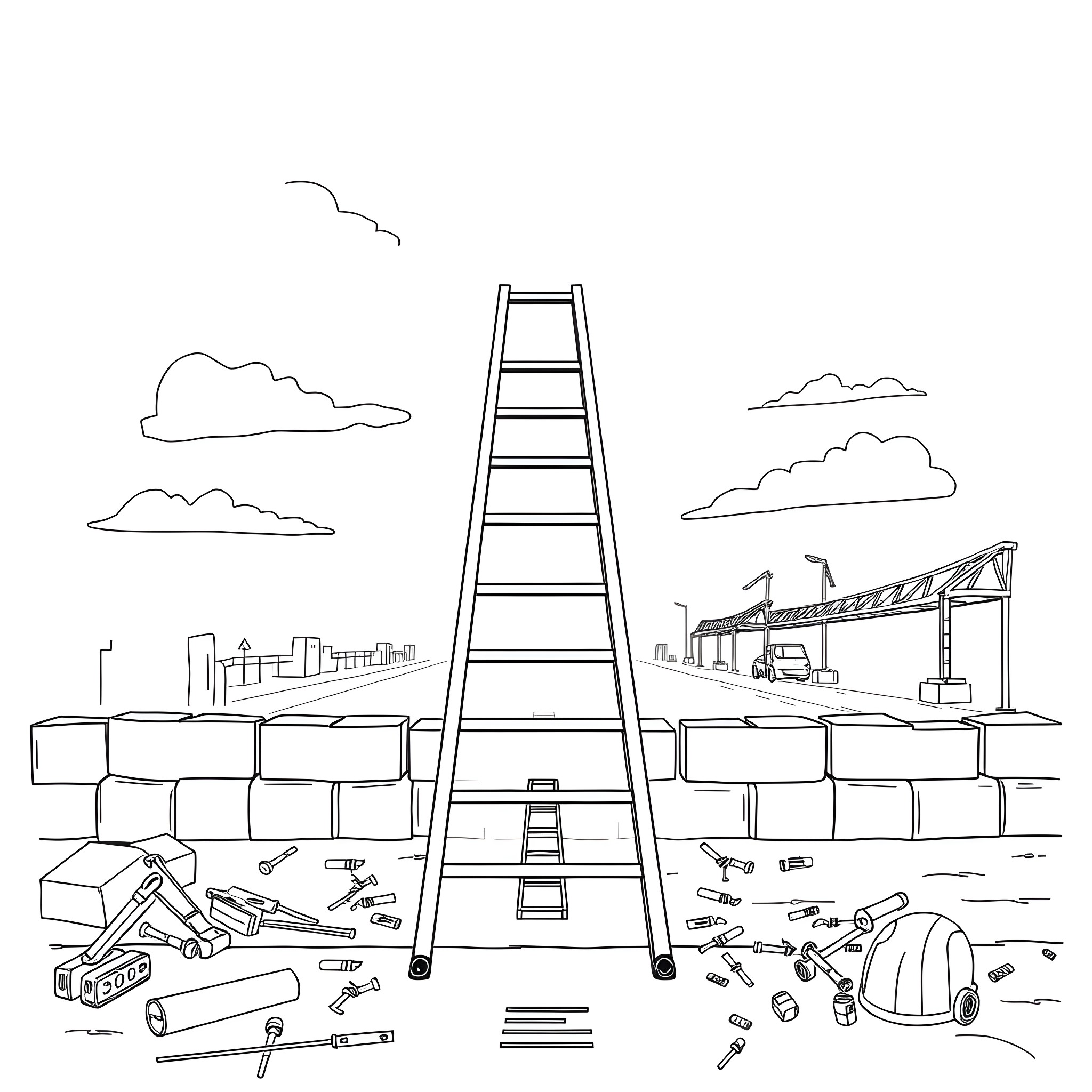 6 Best Ladder Coloring Pages (Free Printable PDFs)