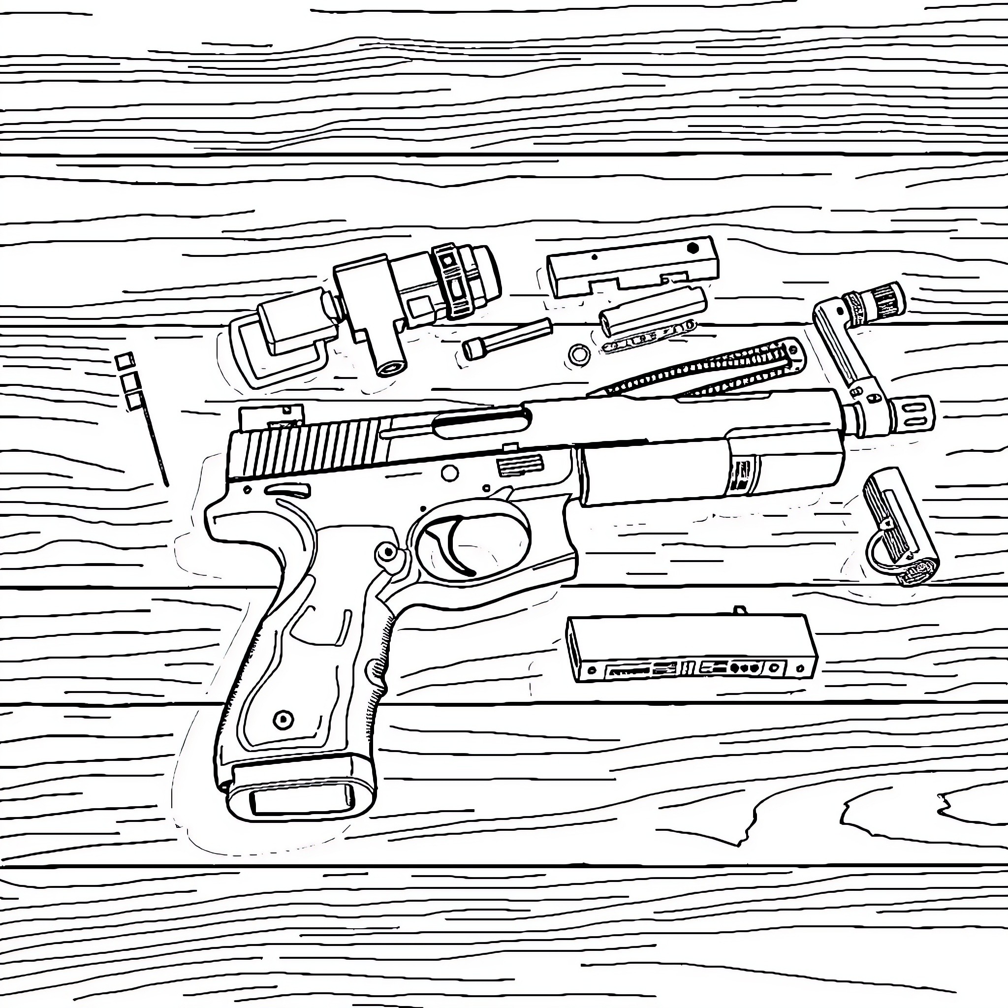 Best Gun Coloring Pages (Free Printable PDF)