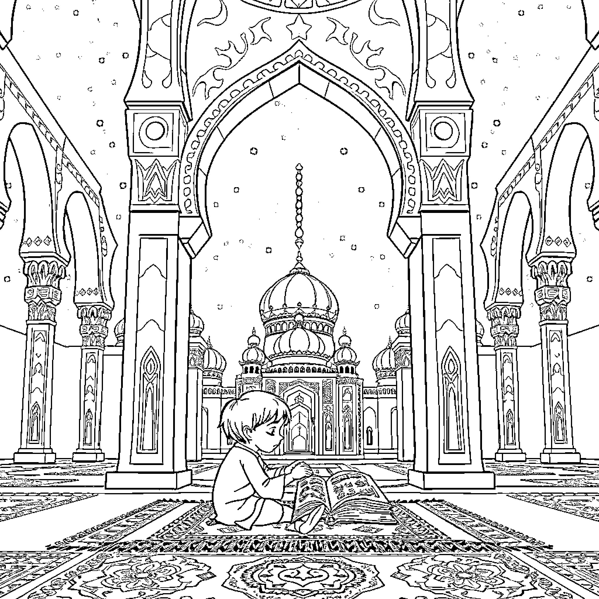 Best Mosque Coloring Pages (Free Printable PDF)