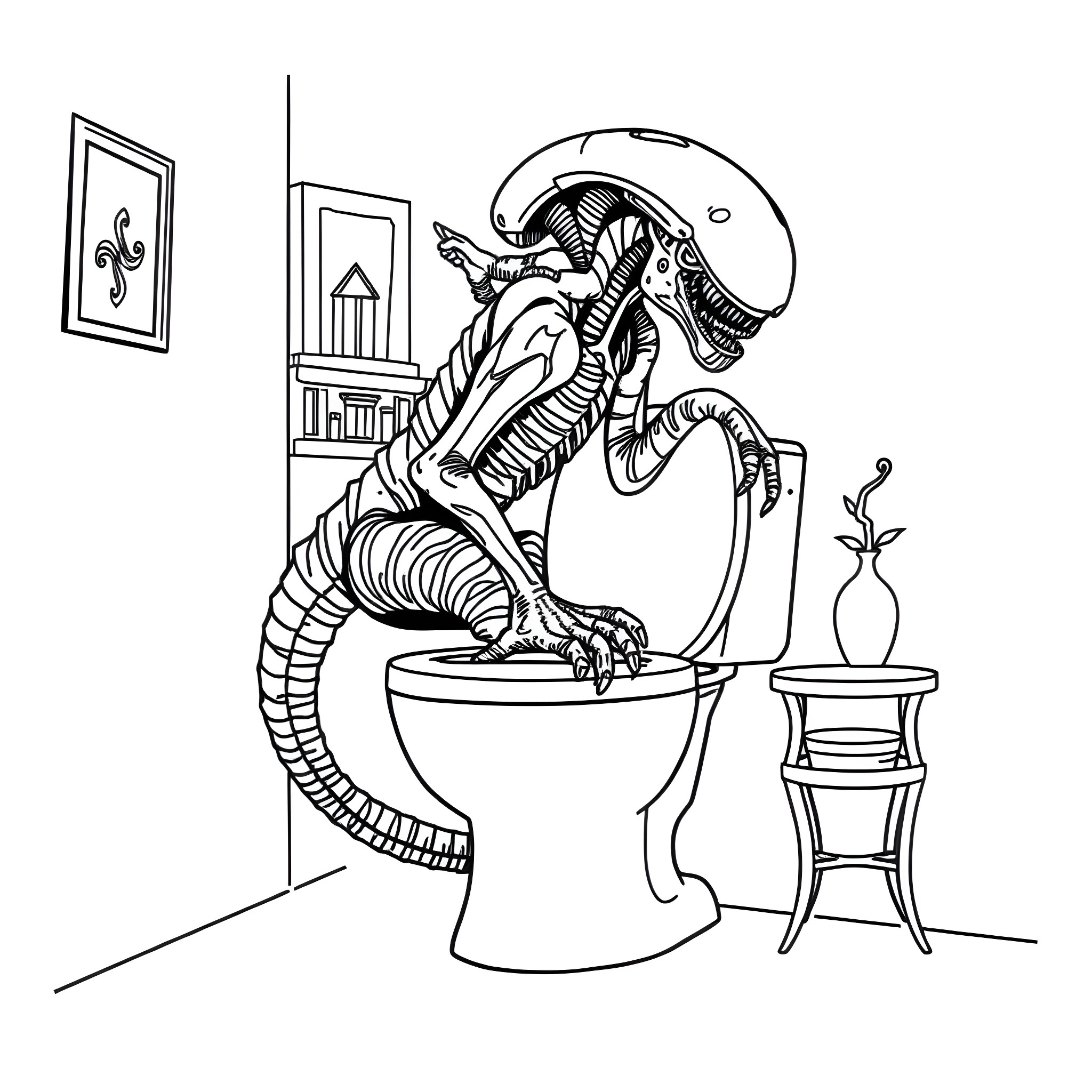 21 Best Xenomorph Coloring Pages (Free Printable PDFs)