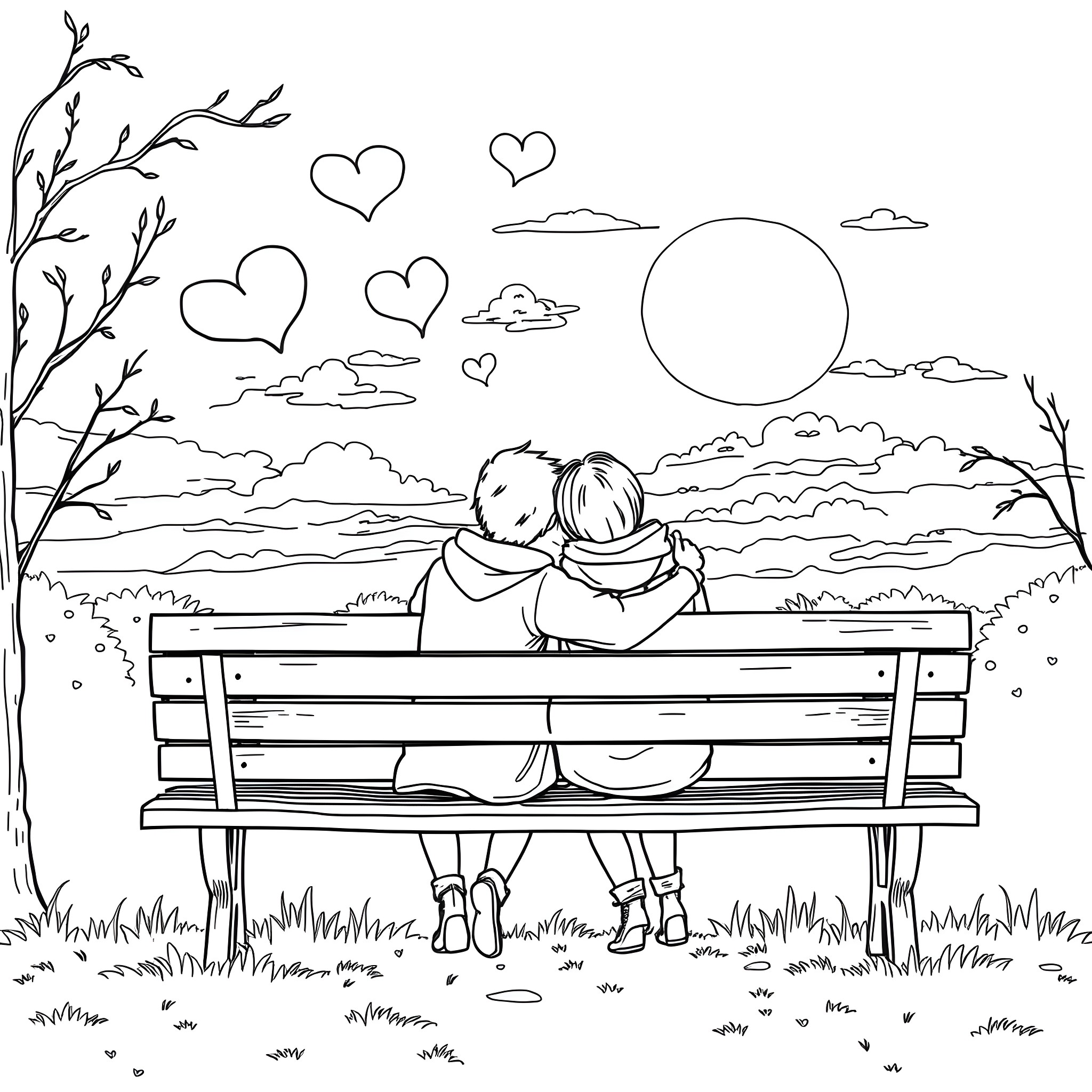 219 Best Couple Coloring Pages (Free Printable PDFs)