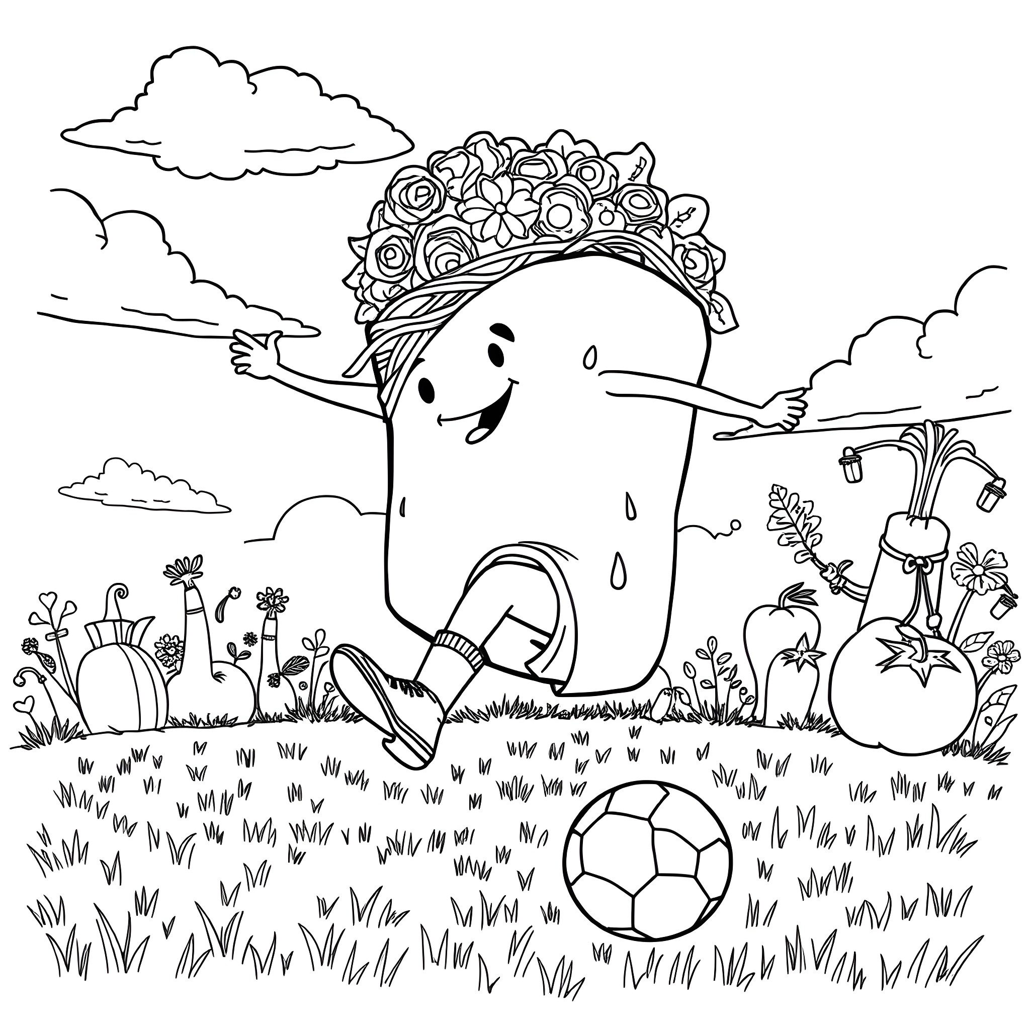 2 Best Burrito Coloring Pages (Free Printable PDFs)