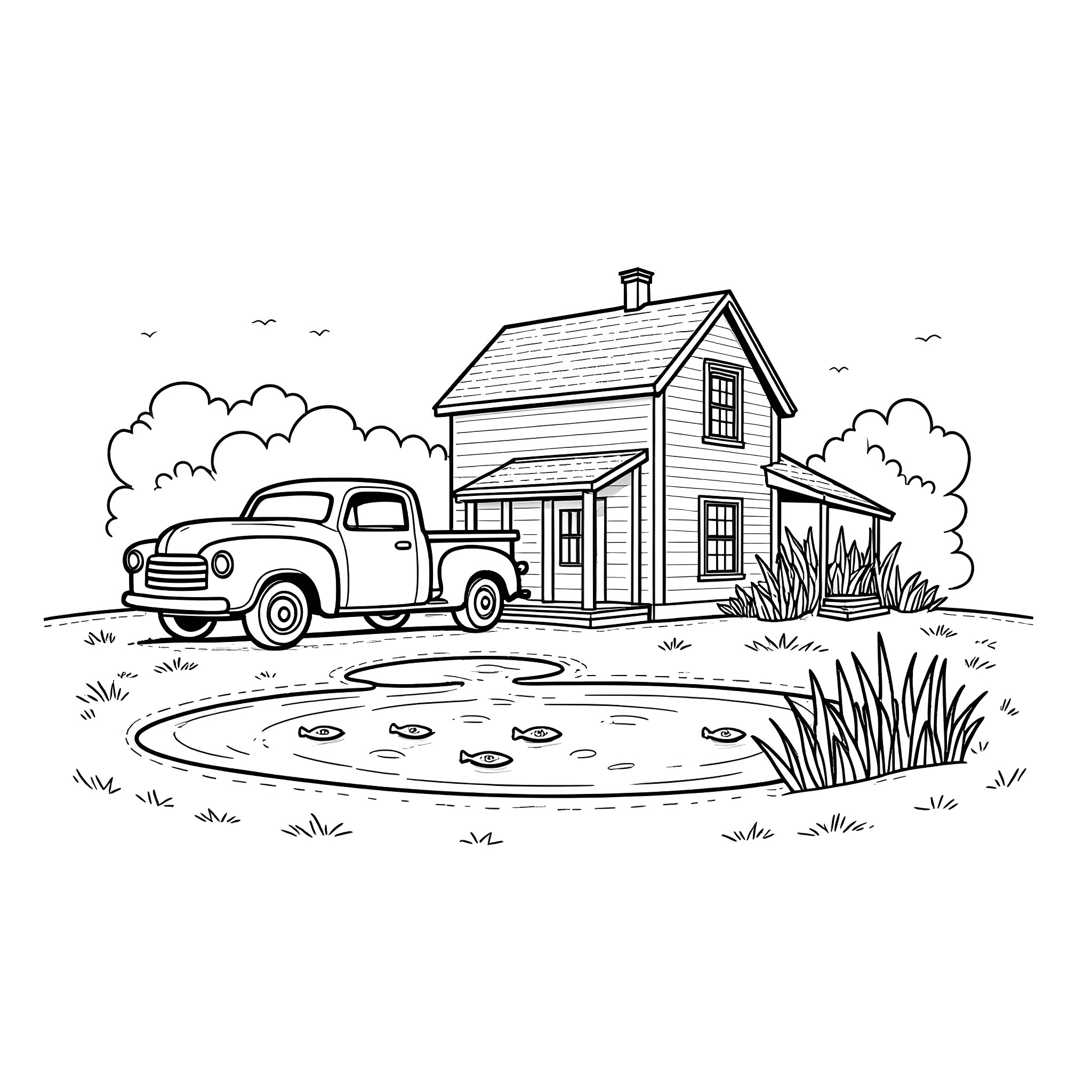Best Farmhouse Coloring Pages (Free Printable PDF)