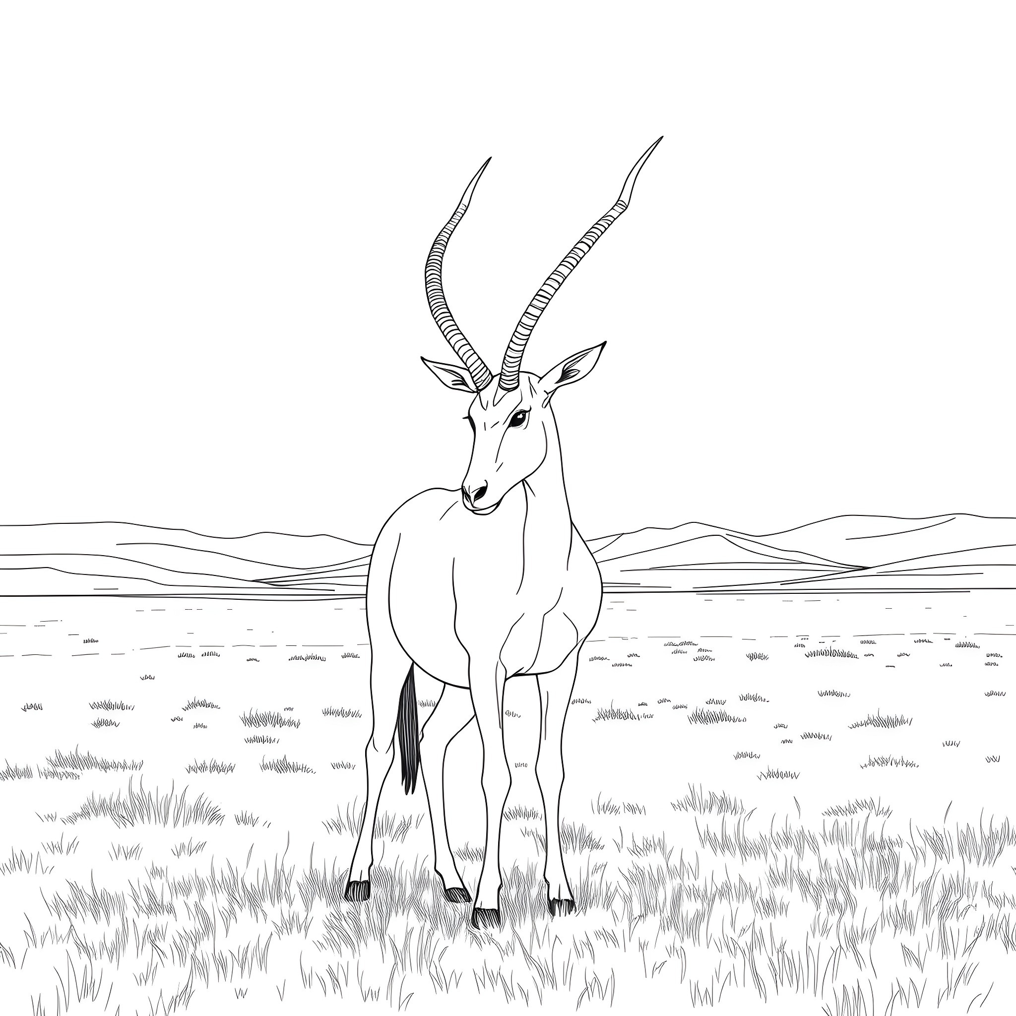 Best Oryx Coloring Pages (Free Printable PDF)
