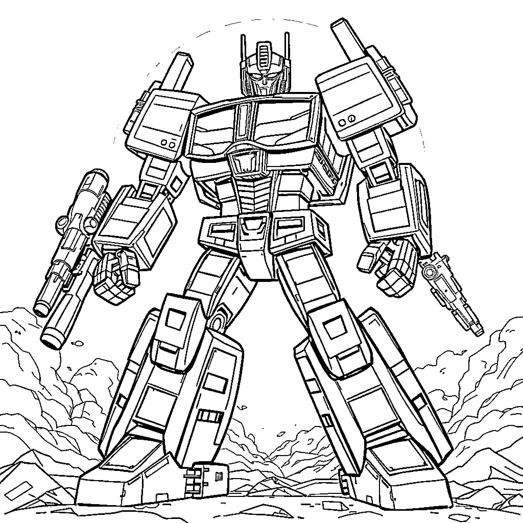 Best Transformer Coloring Pages (Free Printable PDF)
