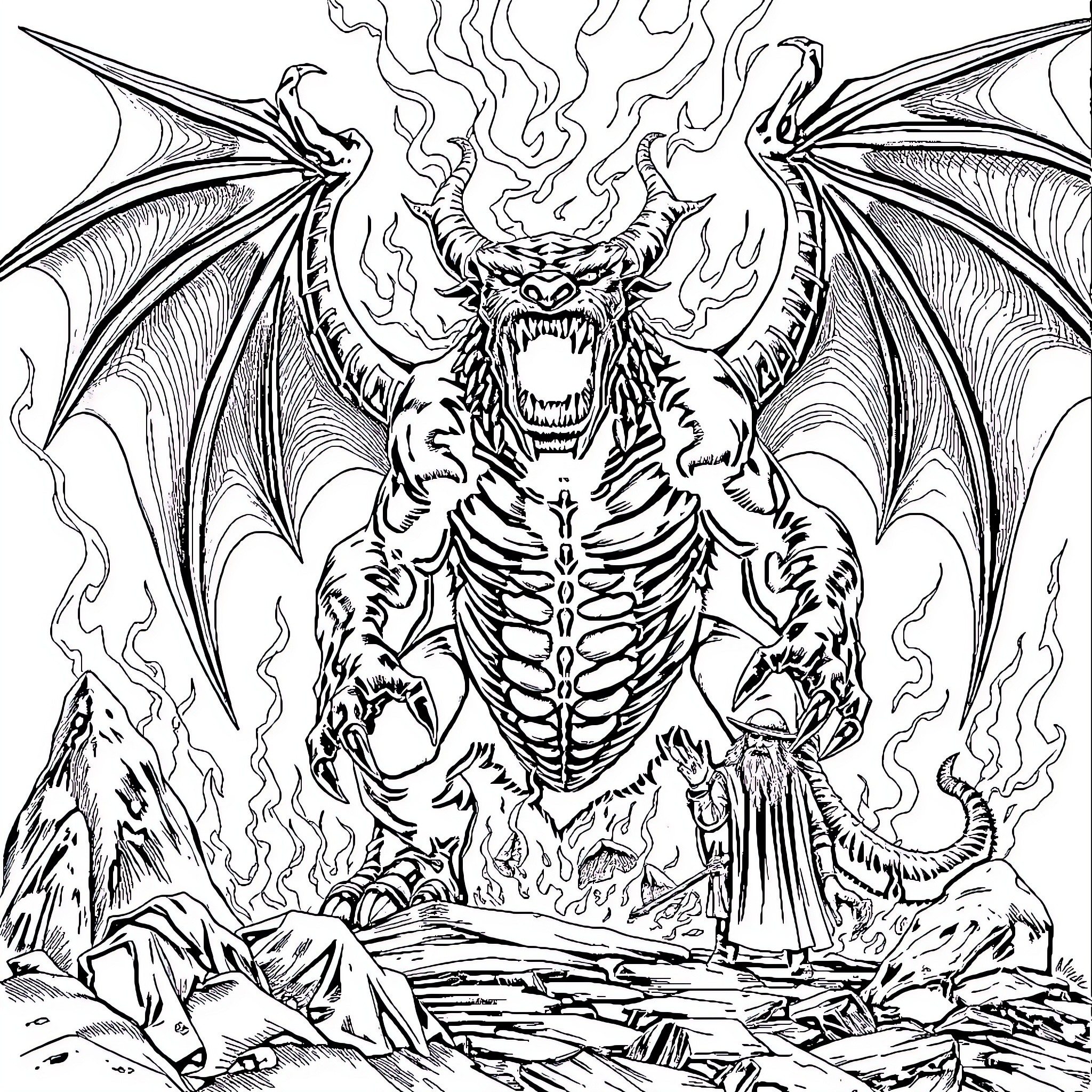 Best Balrog Coloring Pages (Free Printable PDF)
