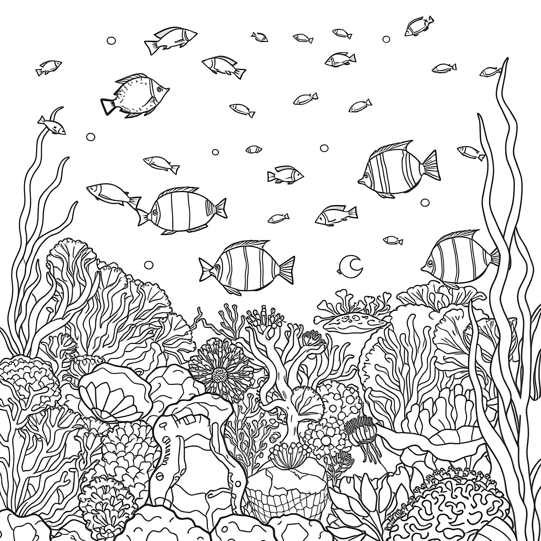 Best Tropical Fish Coloring Pages (Free Printable PDF)