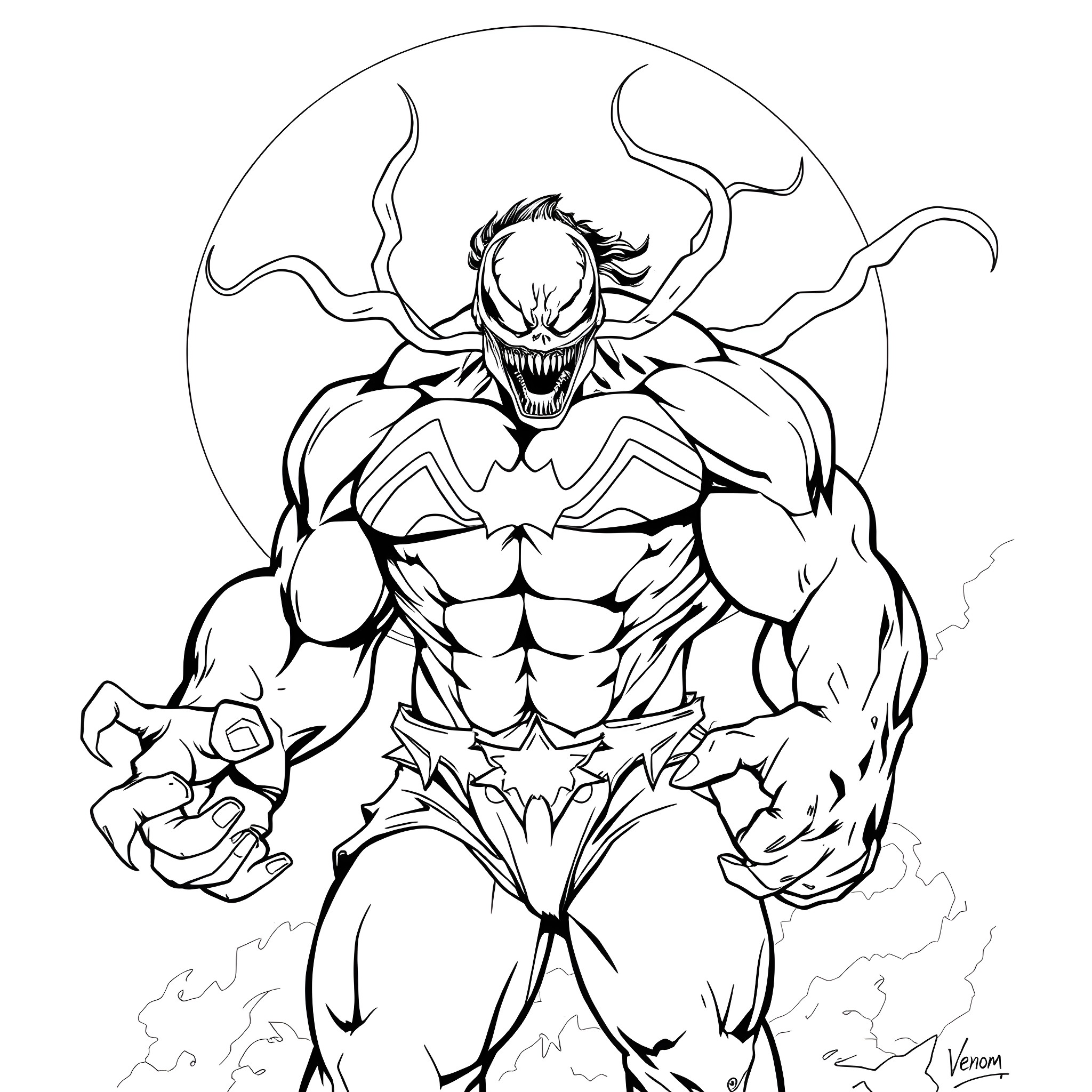 Best Venom Hulk Coloring Pages (Free Printable PDF)