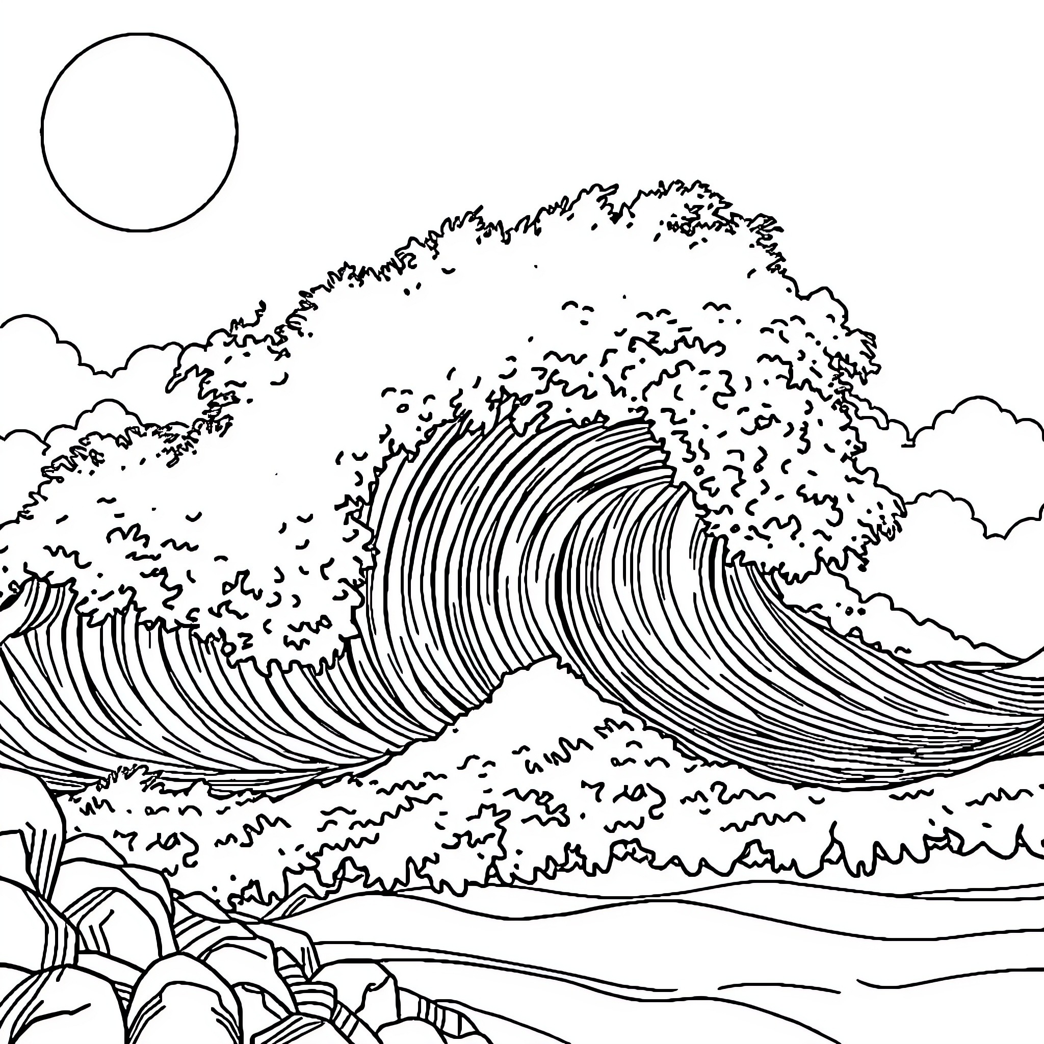 9 Best Tsunami Coloring Pages (Free Printable PDFs)