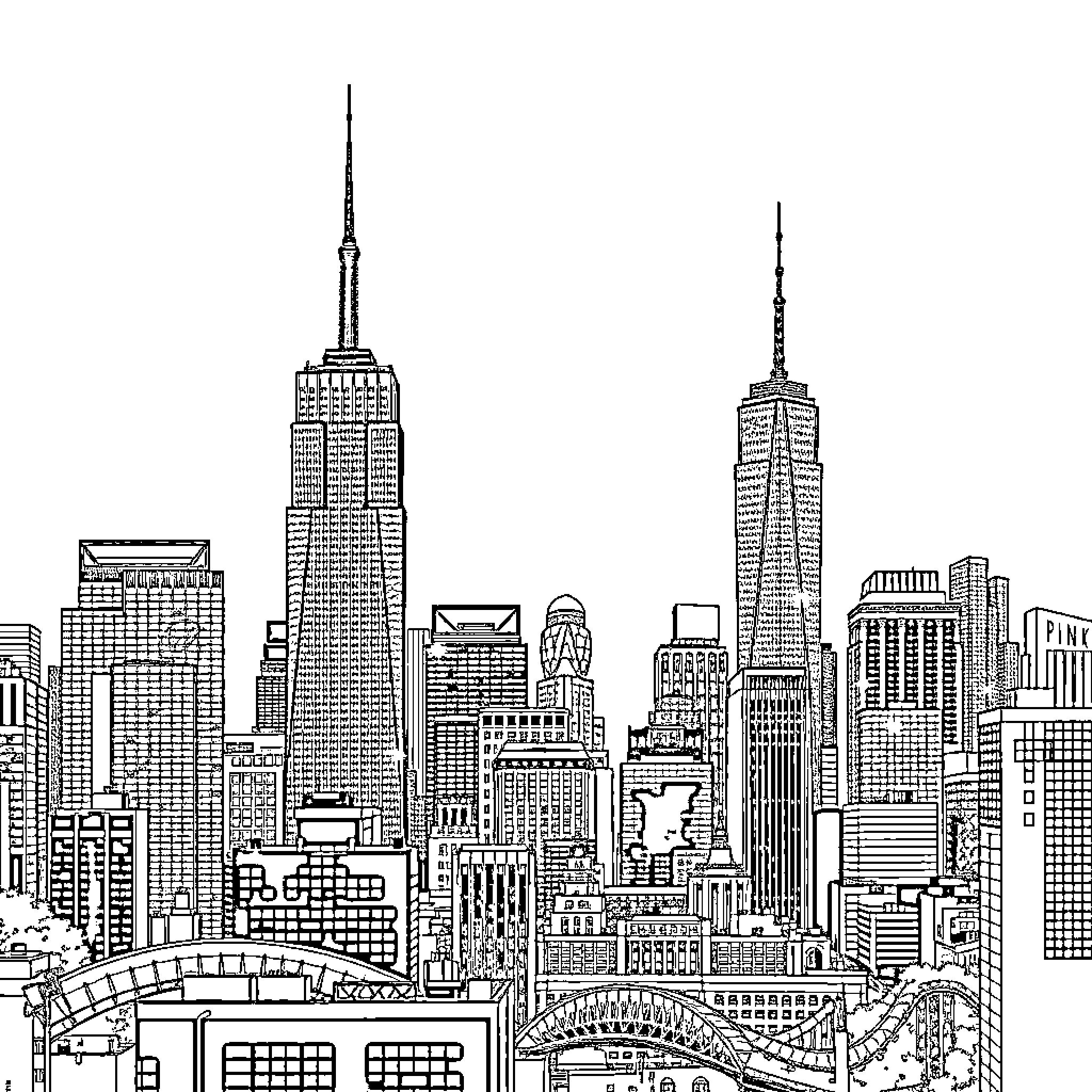 Best Skyline Coloring Pages (Free Printable PDF)