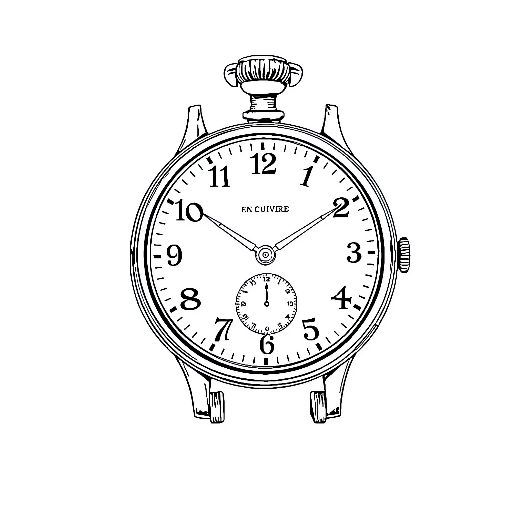Best Pocket Watch Coloring Pages (Free Printable PDF)