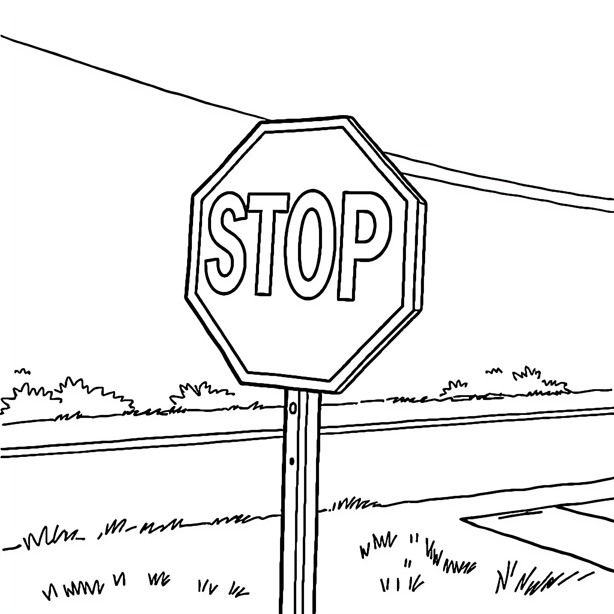 Best Stop Sign Coloring Pages (Free Printable PDF)