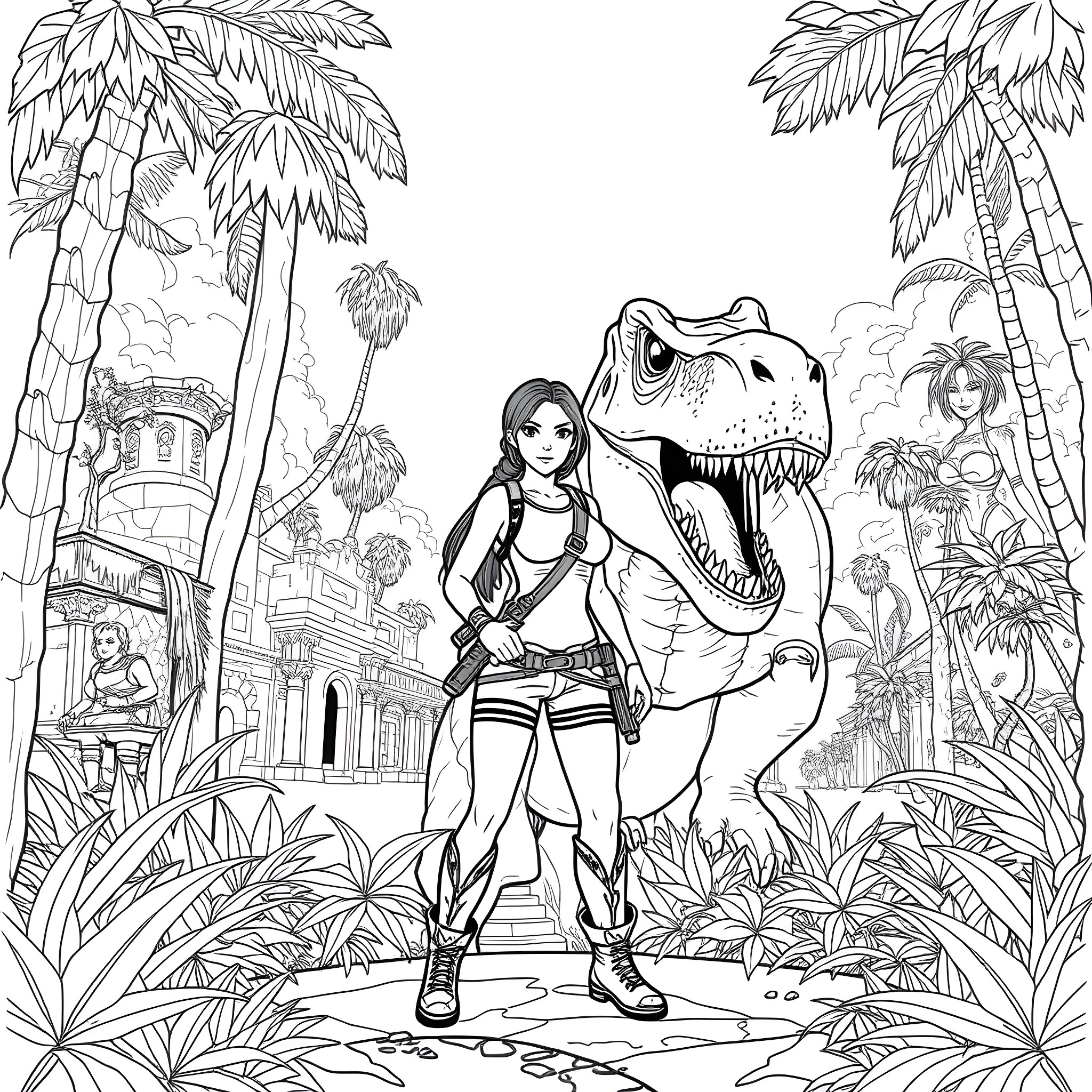 Best Lara Croft Coloring Pages (Free Printable PDF)