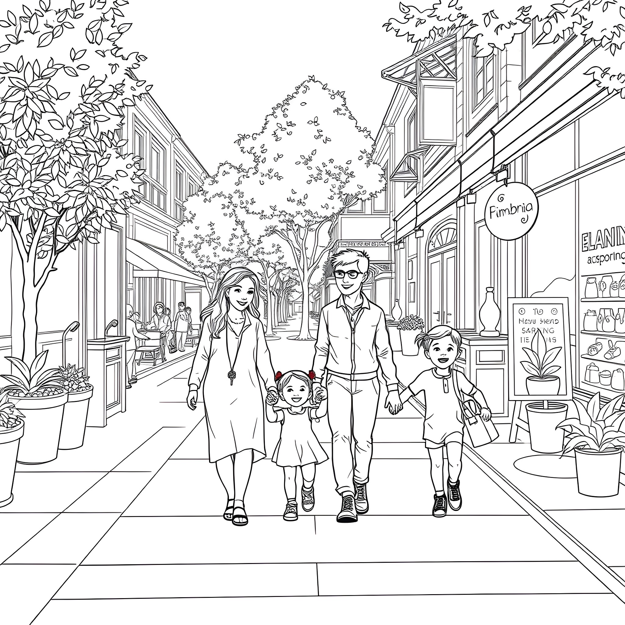 33 Best Family Coloring Pages (Free Printable PDFs)