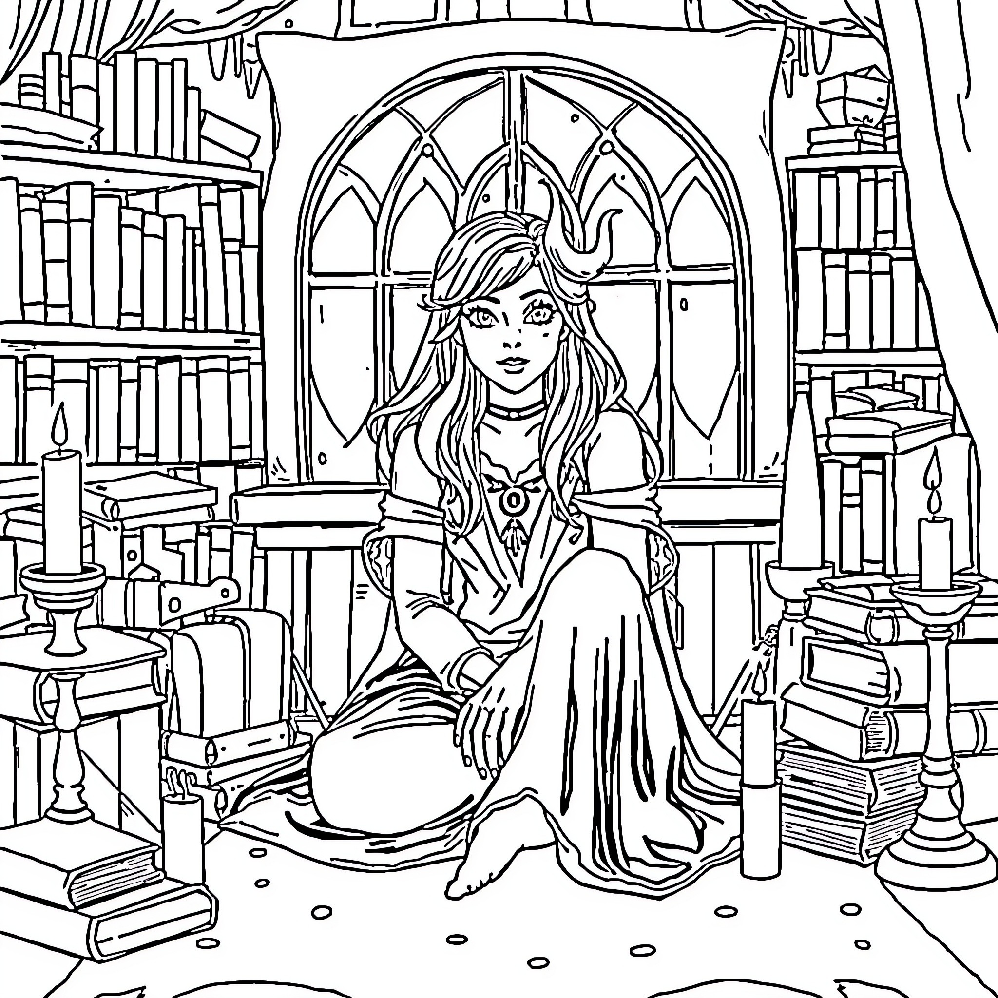 Best Merlina Coloring Pages (Free Printable PDF)