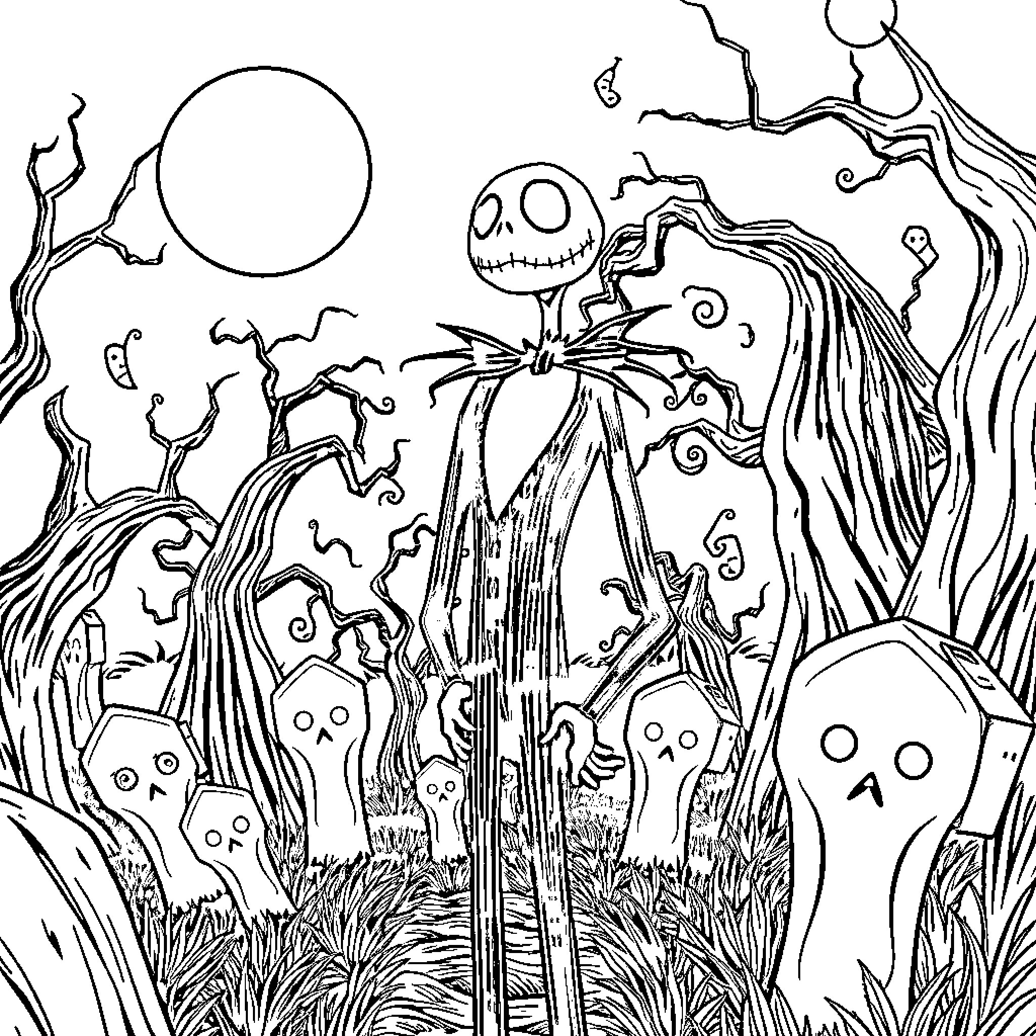 Best Jack Skellington Coloring Pages (Free Printable PDF)