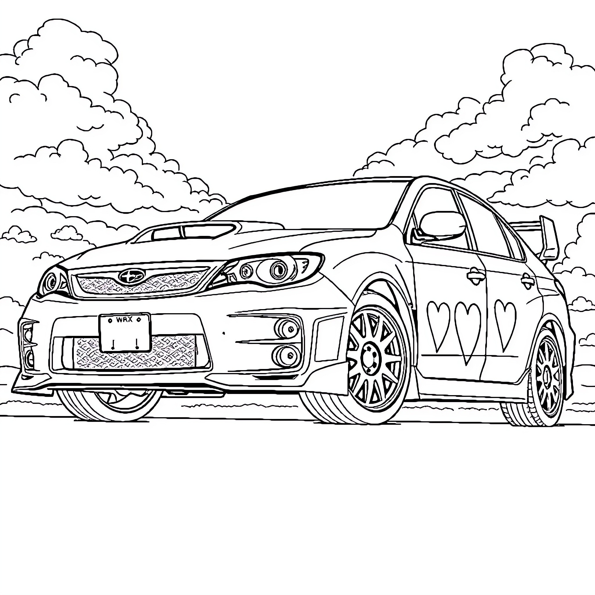 Best Subaru Coloring Pages (Free Printable PDF)