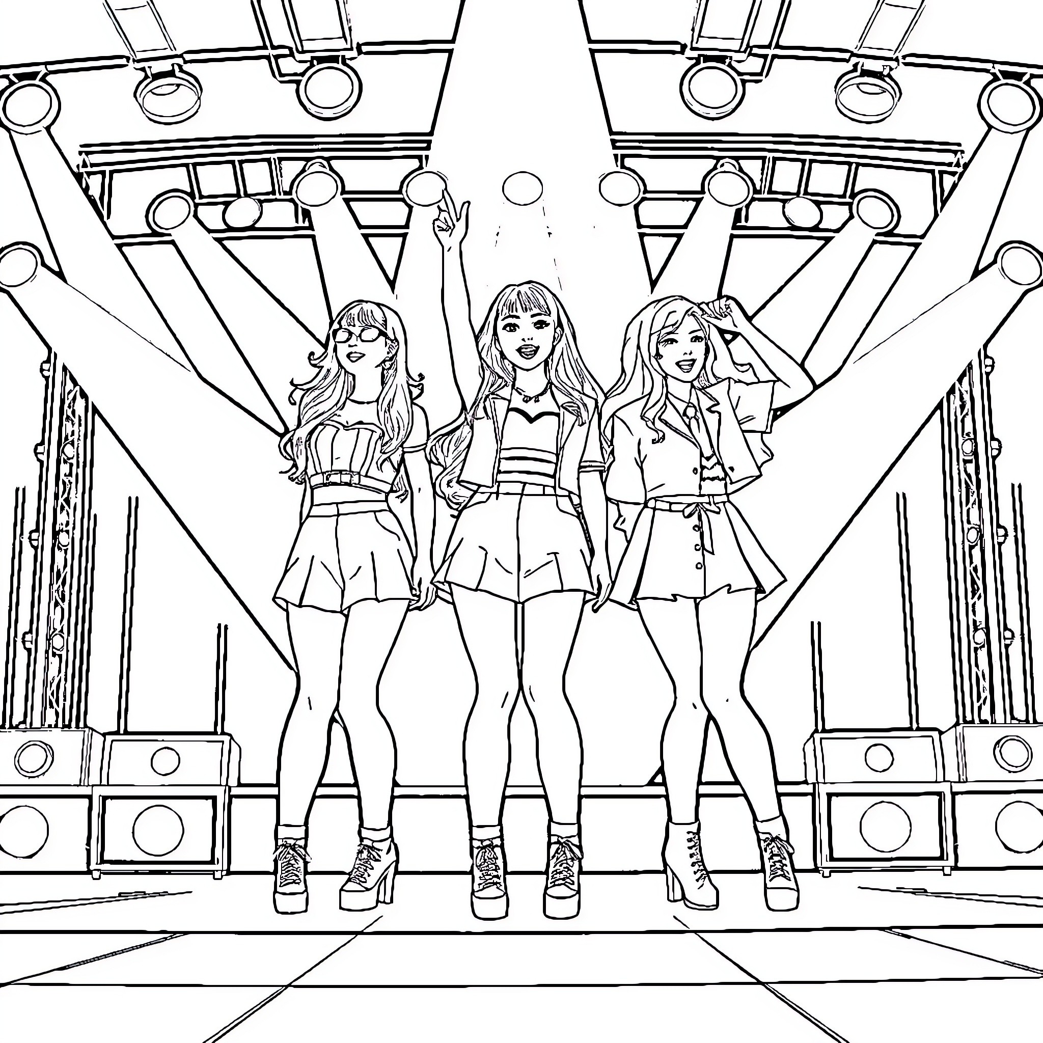 Best Girl Group Coloring Pages (Free Printable PDF)