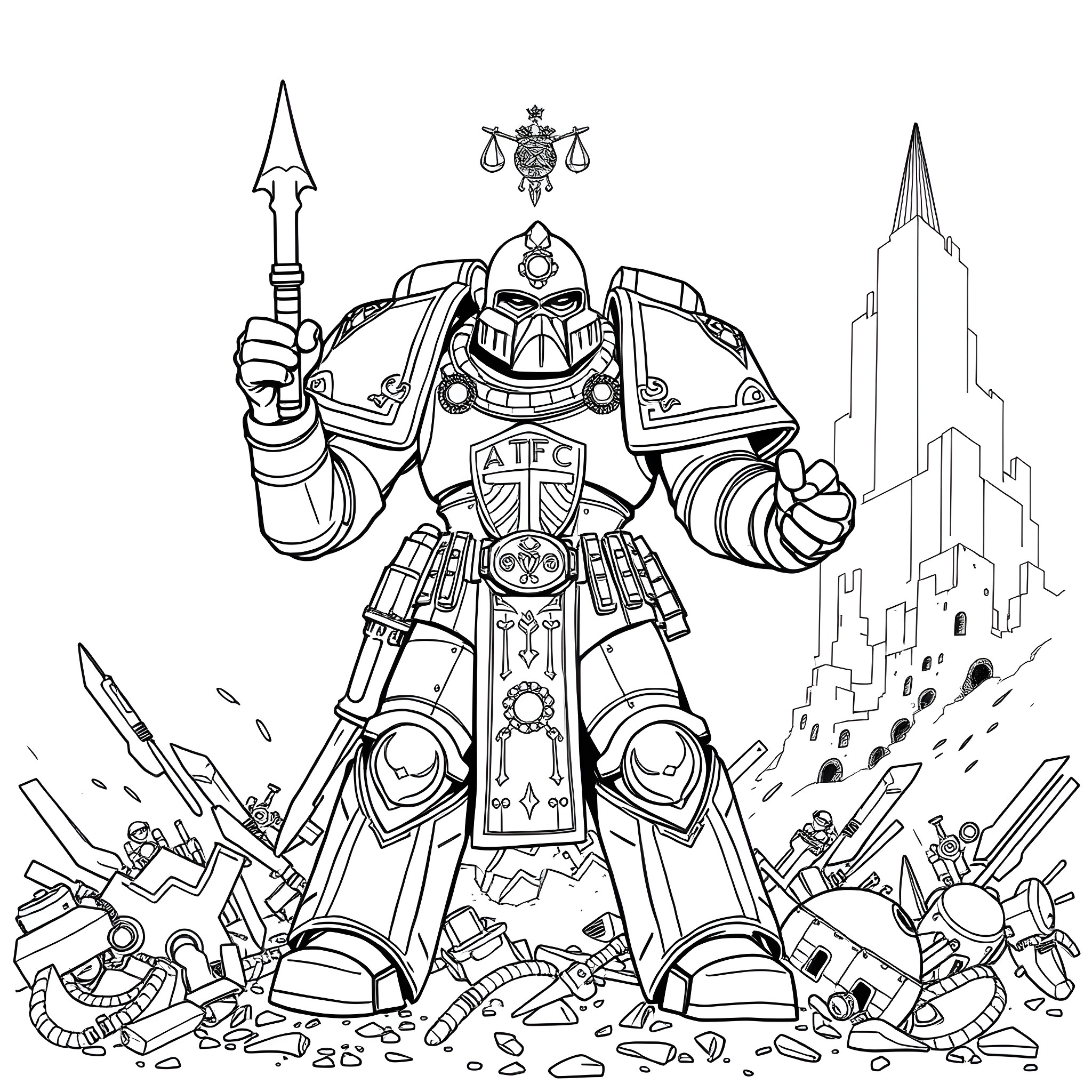 1 Best Imperial Fist Coloring Pages (Free Printable PDFs)