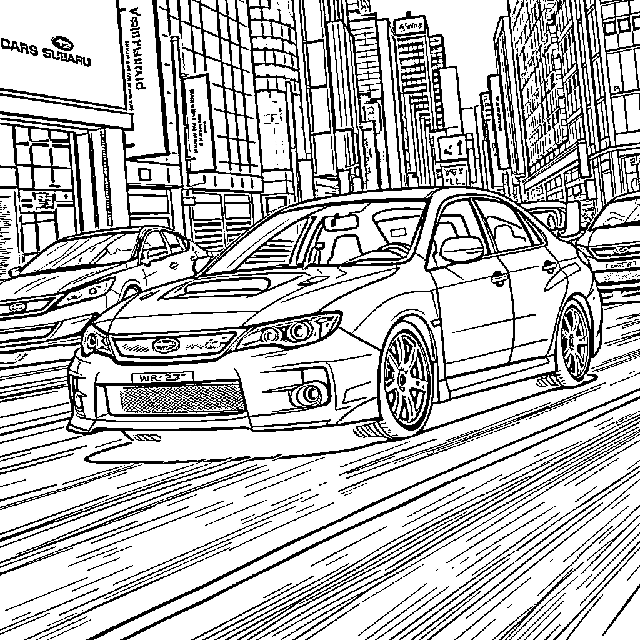 Best Subaru Coloring Pages (Free Printable PDF)